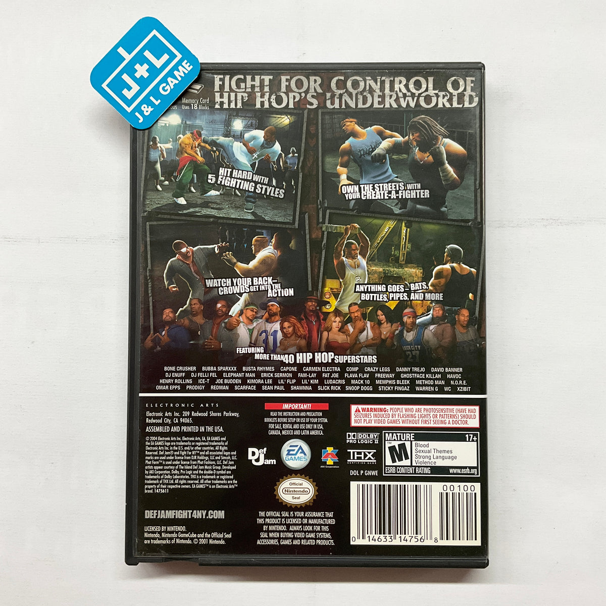 Def Jam: Fight for NY - (GC) GameCube [Pre-Owned] | J&L Game