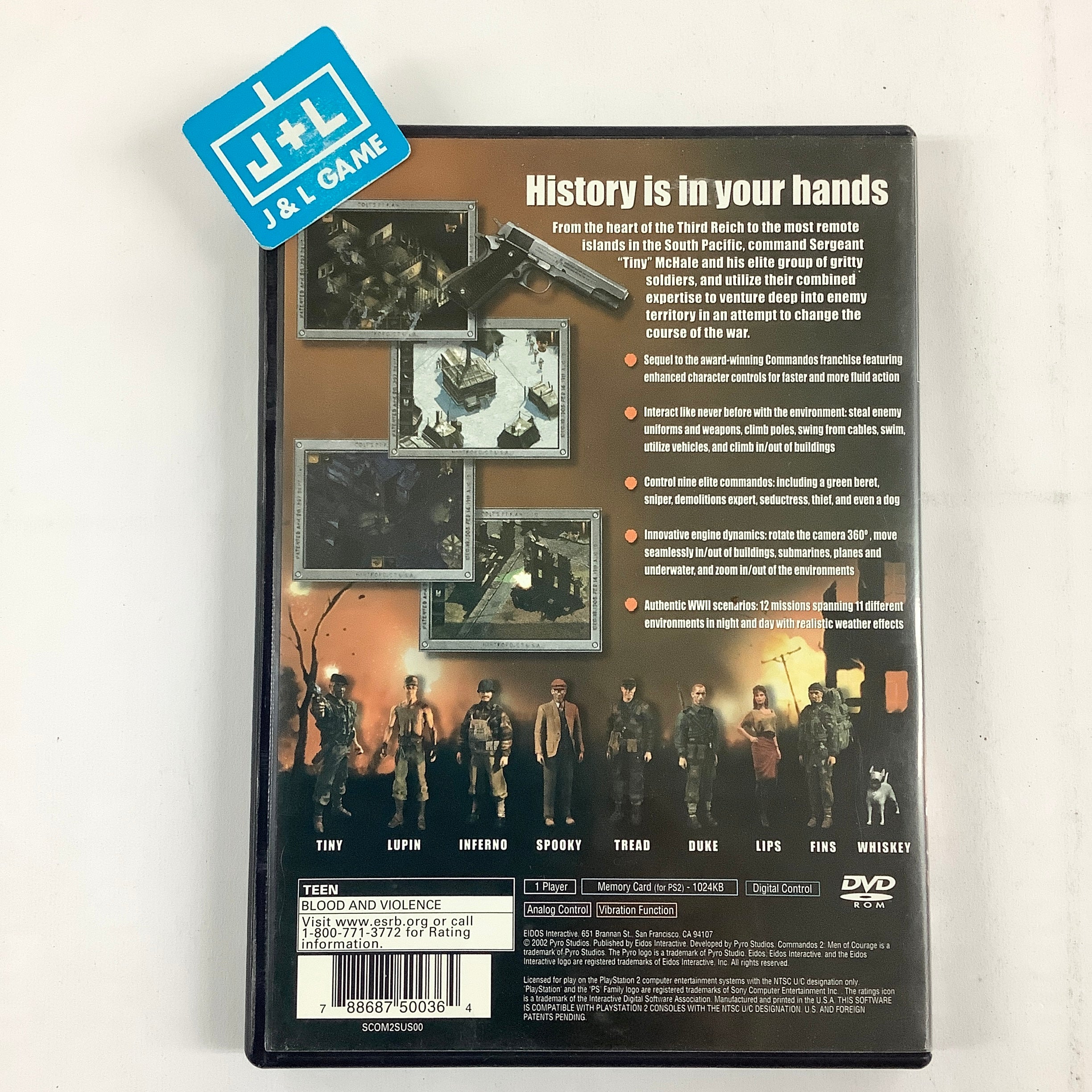 Commandos 2: Men of Courage - (PS2) PlayStation 2 [Pre-Owned] | J&L Game