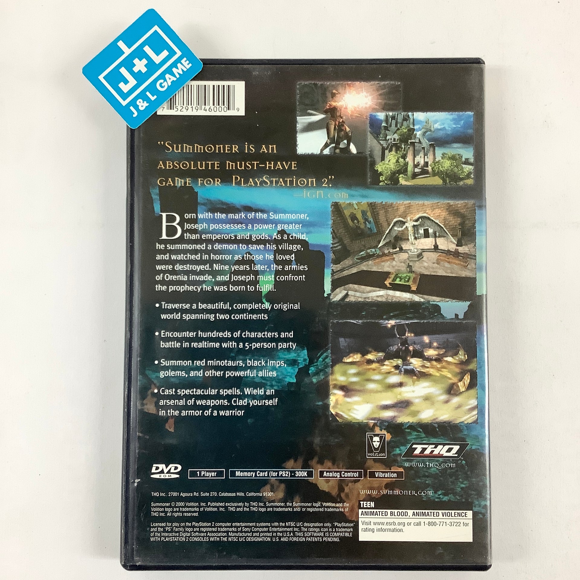 Summoner - (PS2) PlayStation 2 [Pre-Owned] | J&L Game