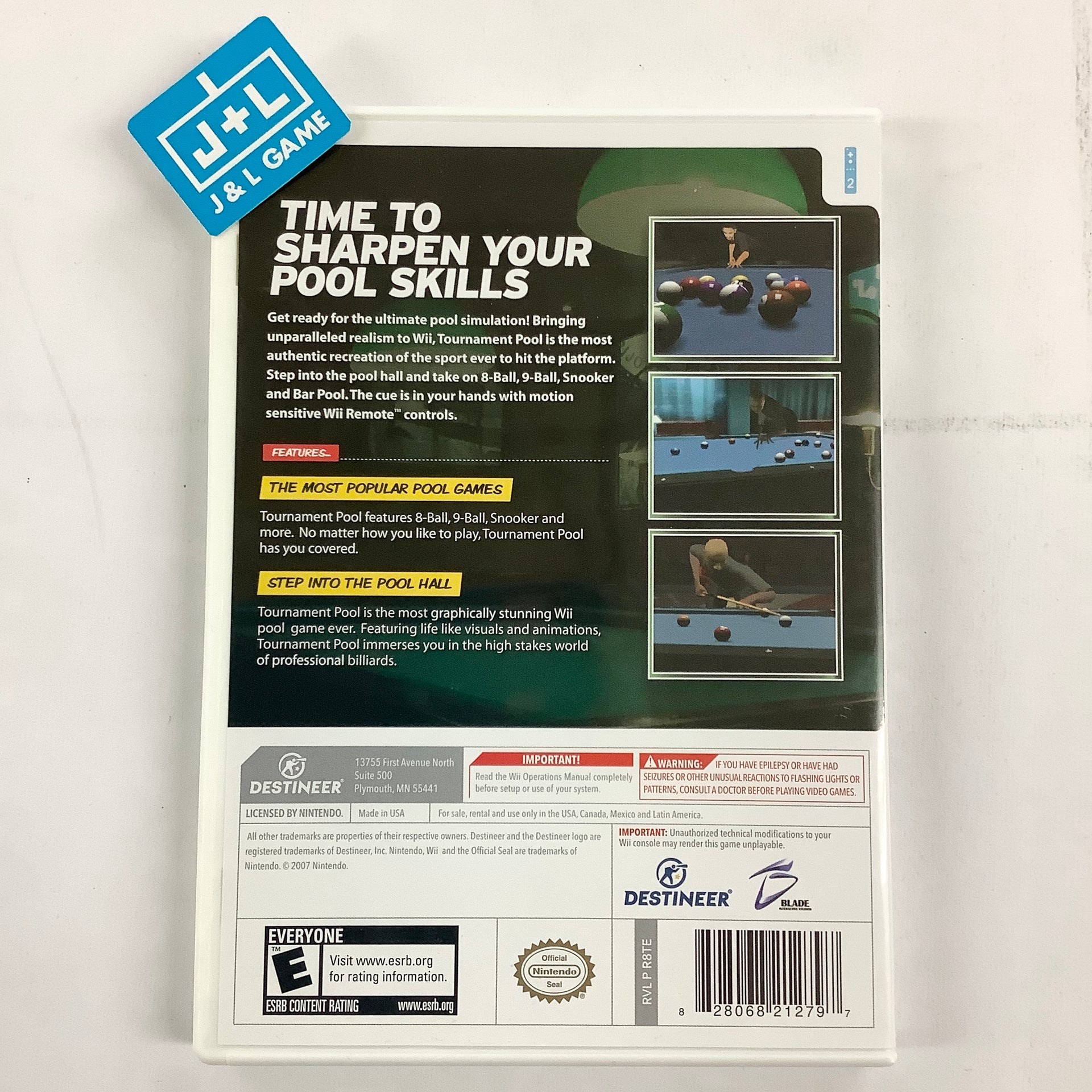 Tournament Pool - Nintendo Wii [Pre-Owned] | J&L Game