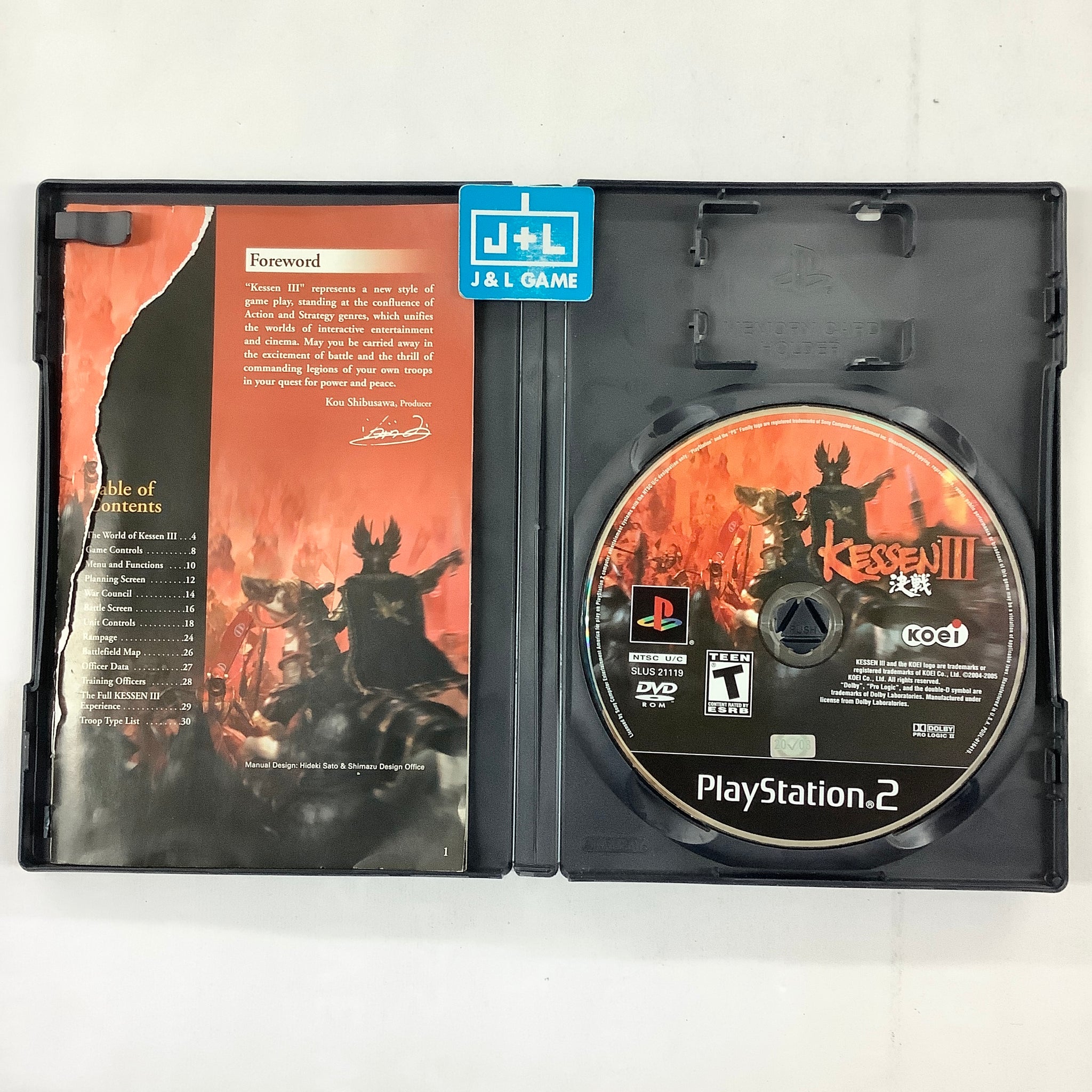 Kessen III - (PS2) PlayStation 2 [Pre-Owned] – J&L Video Games New York ...