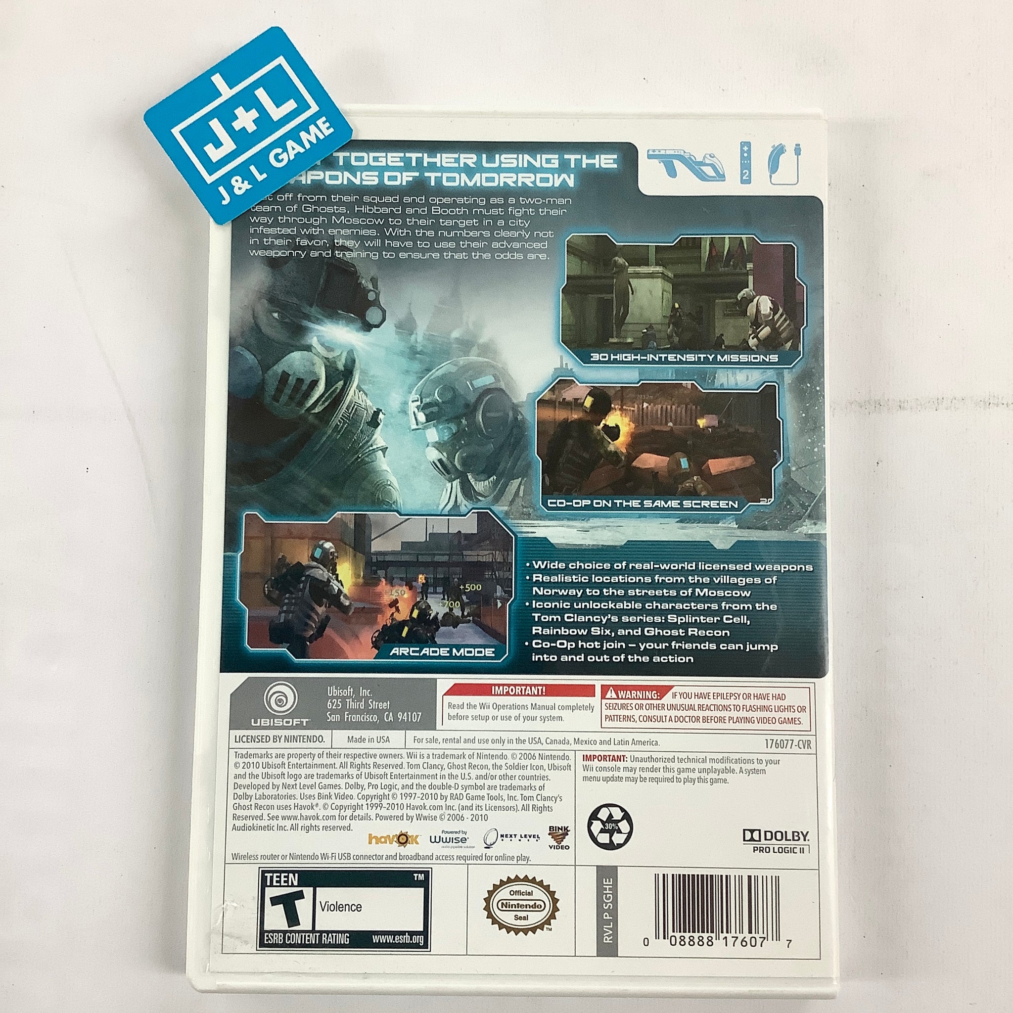 Tom Clancy's Ghost Recon - Nintendo Wii [Pre-Owned] – J&L Video Games ...