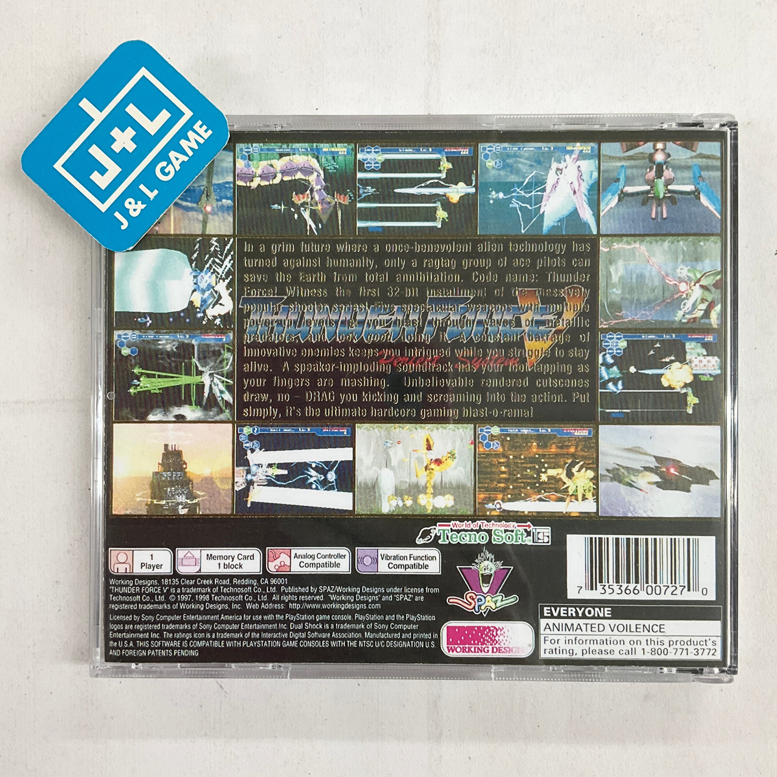 Thunder Force V: Perfect System - (PS1) PlayStation 1 [Pre-Owned] | J&L ...