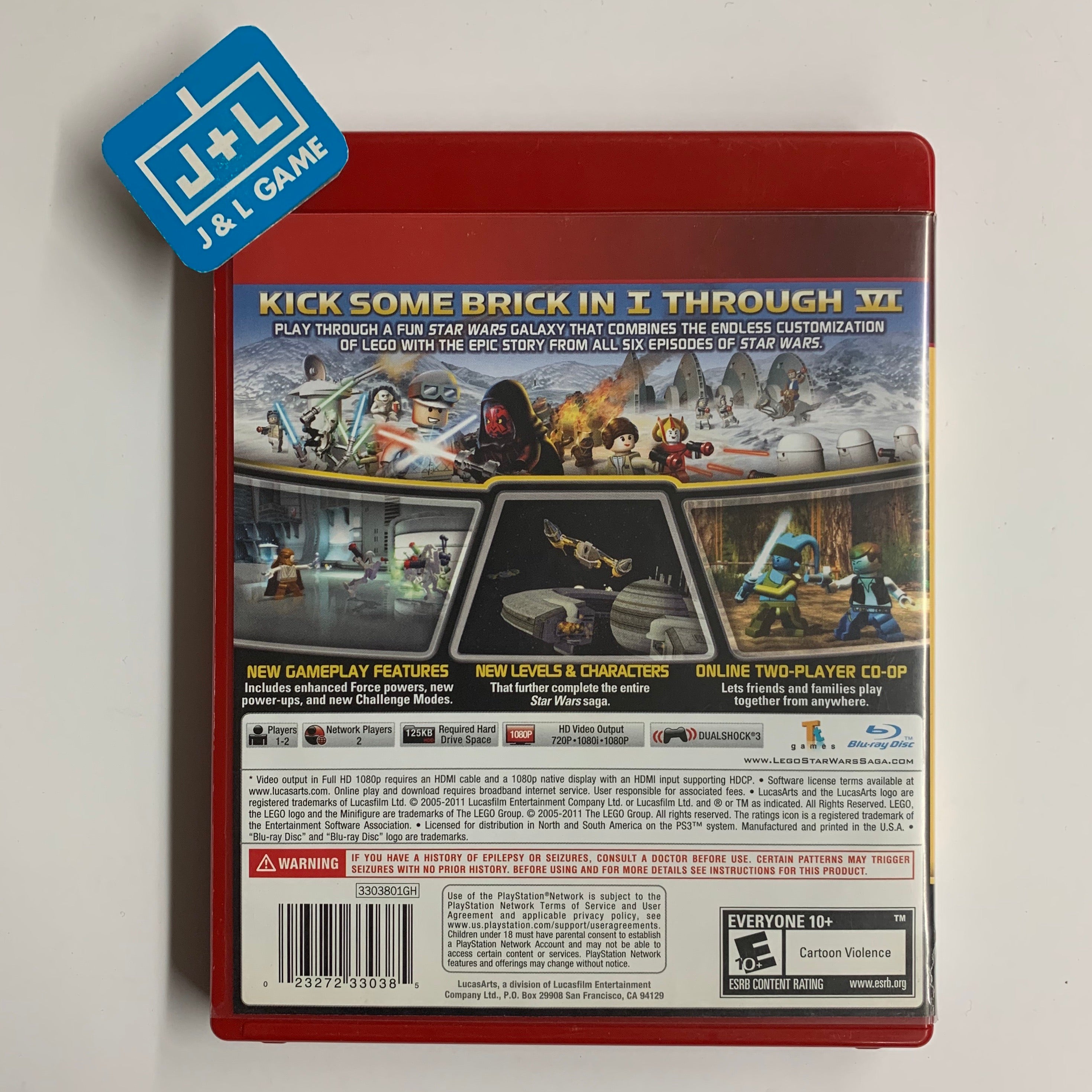 LEGO Star Wars The Complete Saga Greatest Hits PS3 PlayStation J L Game