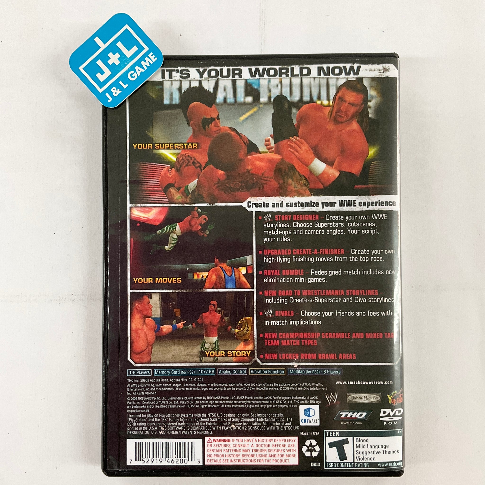 WWE SmackDown vs. Raw 2010 - (PS2) PlayStation 2 [Pre-Owned] – J&L ...