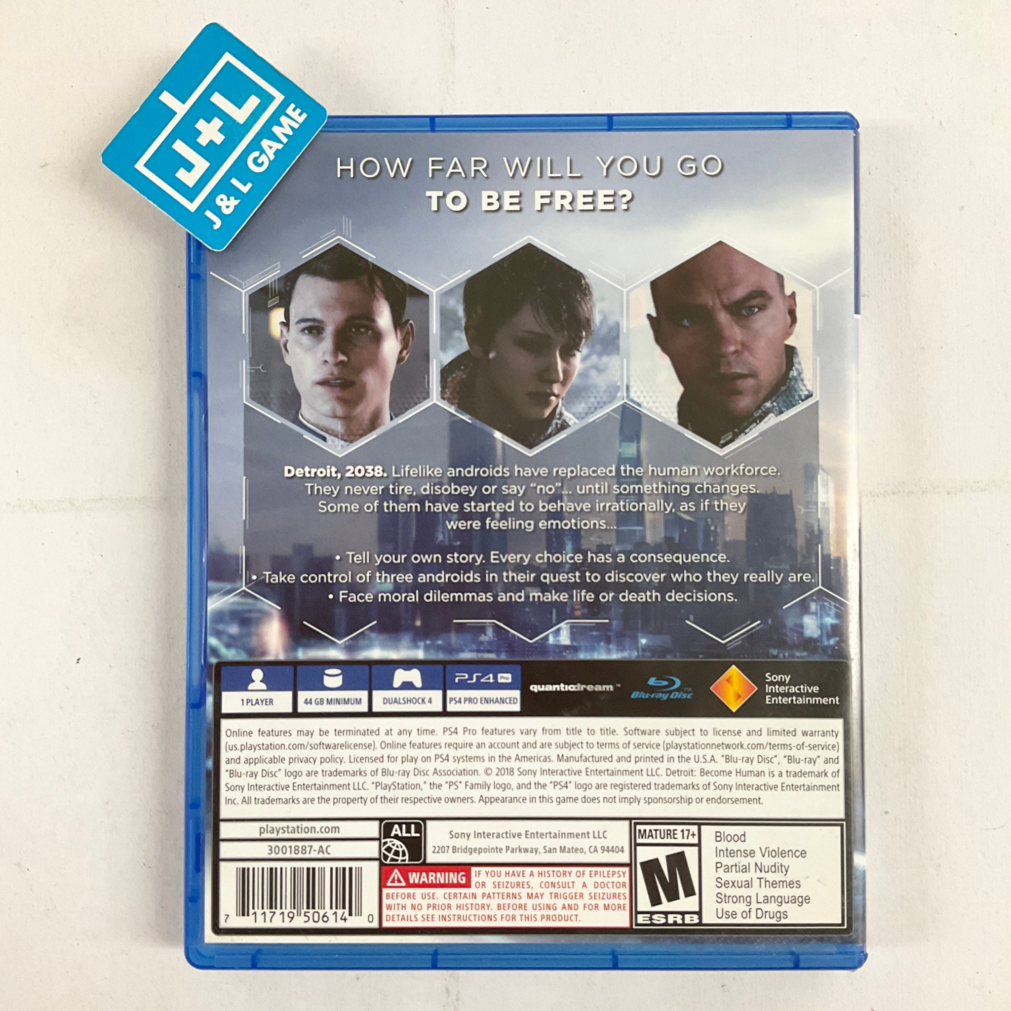 Detroit Become Human - (PS4) PlayStation 4 [Pre-Owned] – J&L Video ...