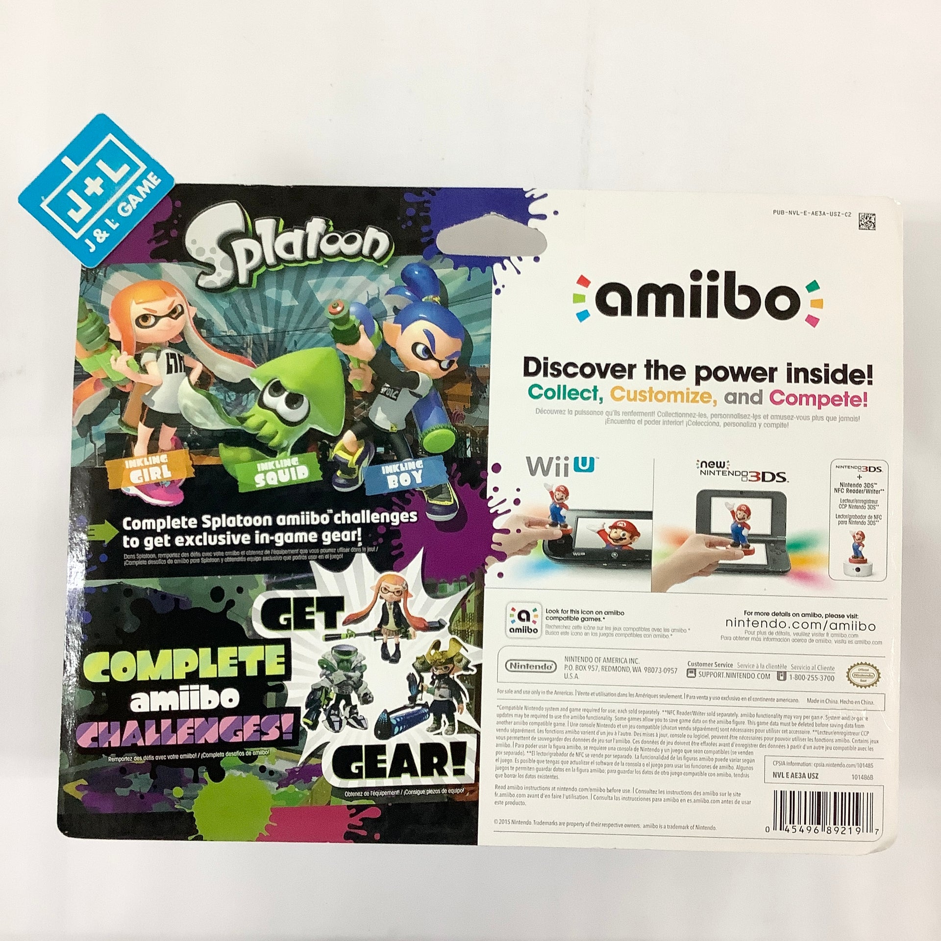 Splatoon 3-pack (Splatoon series) - Nintendo WiiU Amiibo | J&L Game