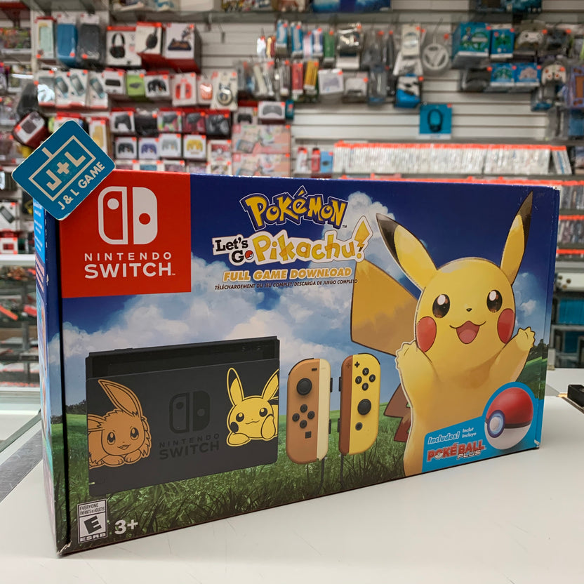 Pokemon: Let's Go, Pikachu! (Nintendo Switch Pikachu & Eevee Console B ...