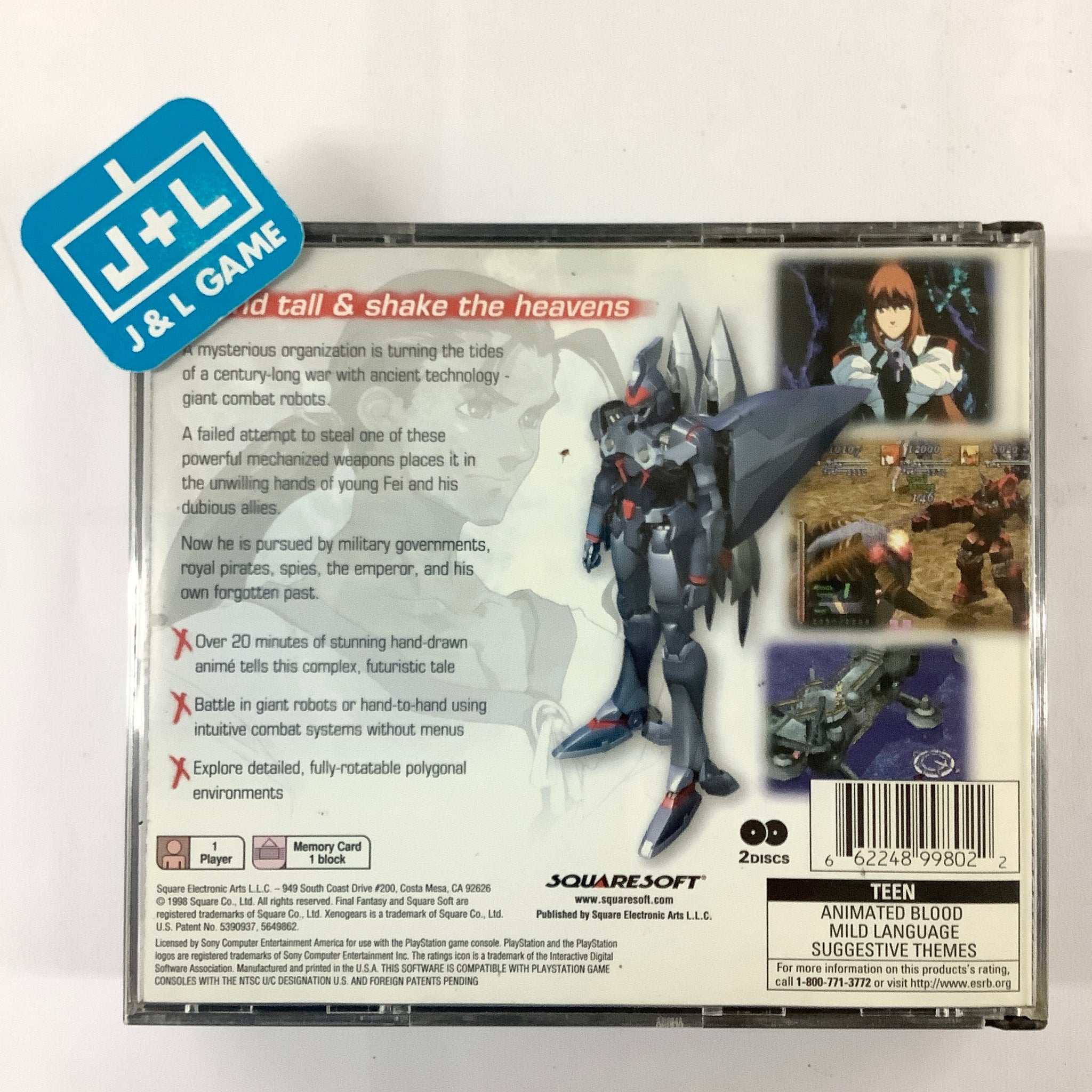 Xenogears - (PS1) PlayStation 1 [Pre-Owned] – J&L Video Games New York City