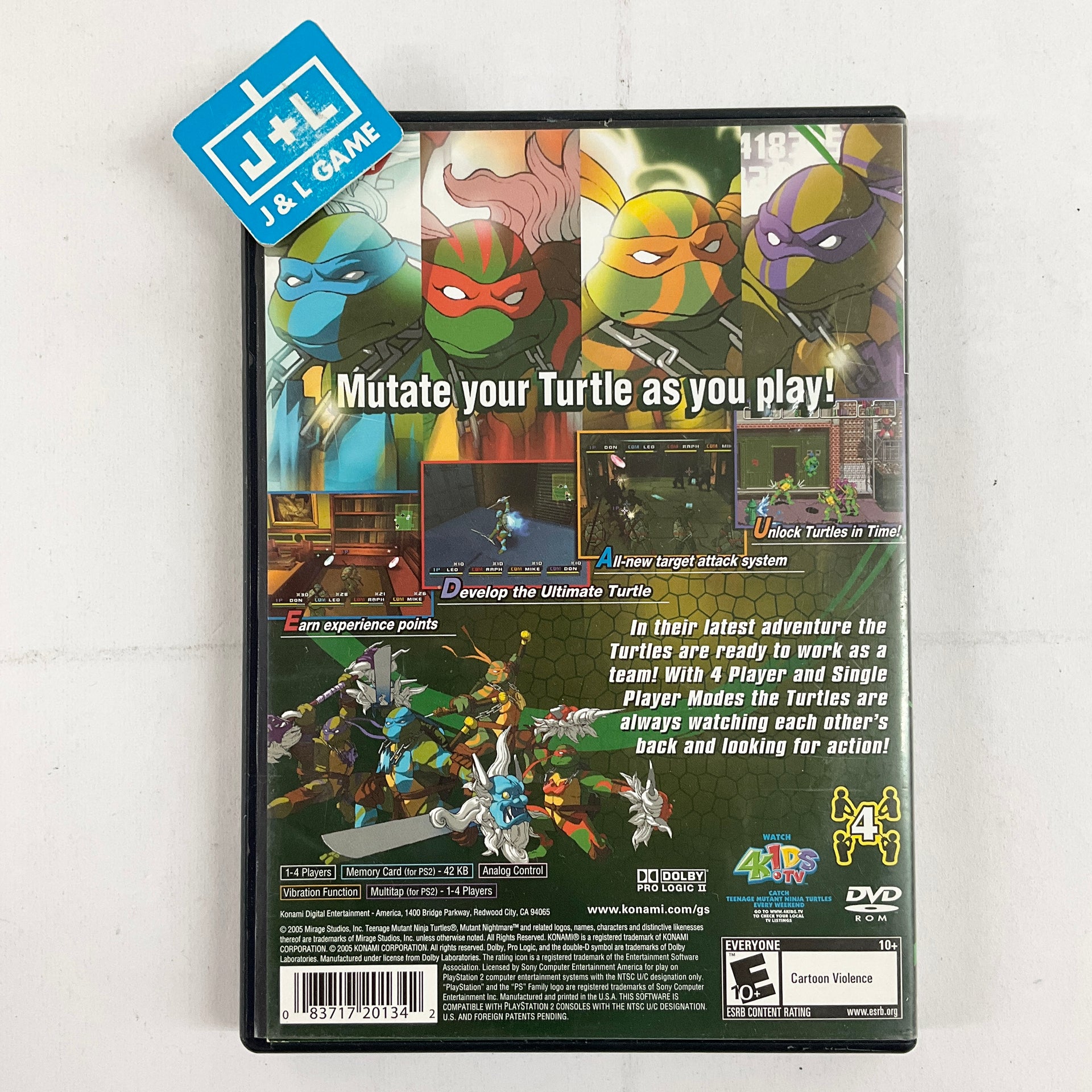 Teenage Mutant Ninja Turtles 3: Mutant Nightmare - (PS2) PlayStation 2 ...