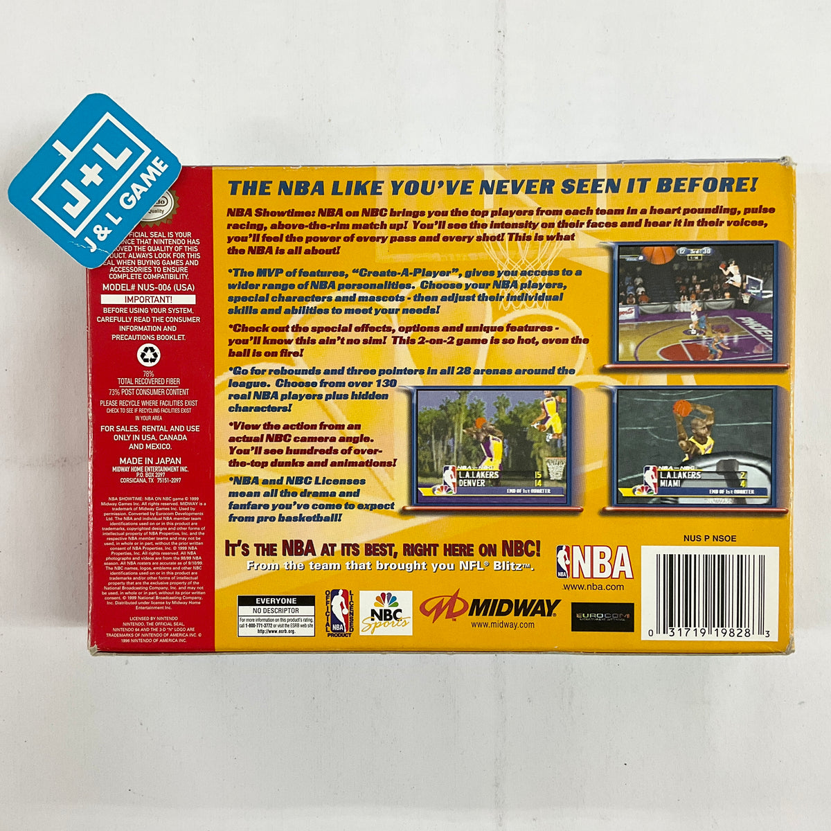 NBA Showtime: NBA on NBC - (N64) Nintendo 64 [Pre-Owned] | J&L Game