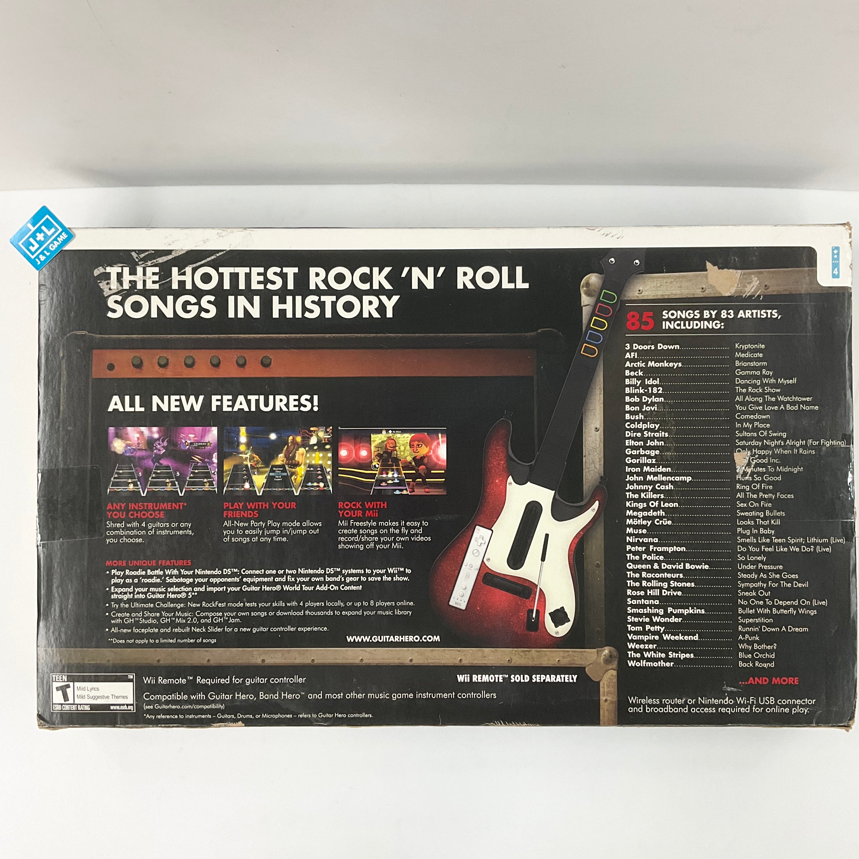 Nintendo Wii Guitar Hero 5 Guitar Kit - Nintendo Wii [Pre-Owned] | J&L Game