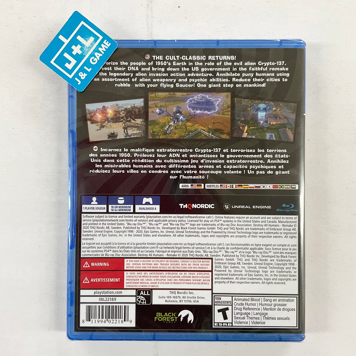 Destroy All Humans! - (PS4) Playstation 4 | J&L Game