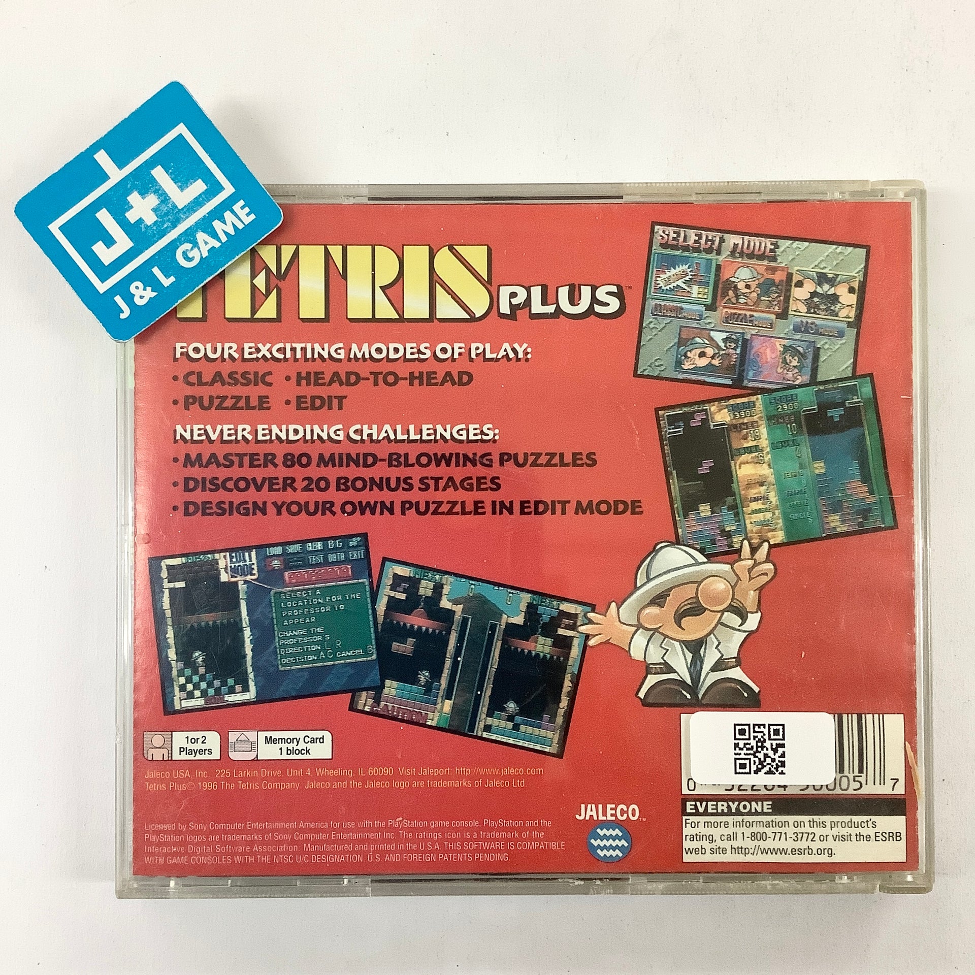 Tetris Plus (Greatest Hits) - (PS1) PlayStation 1 [Pre-Owned] | J&L Game