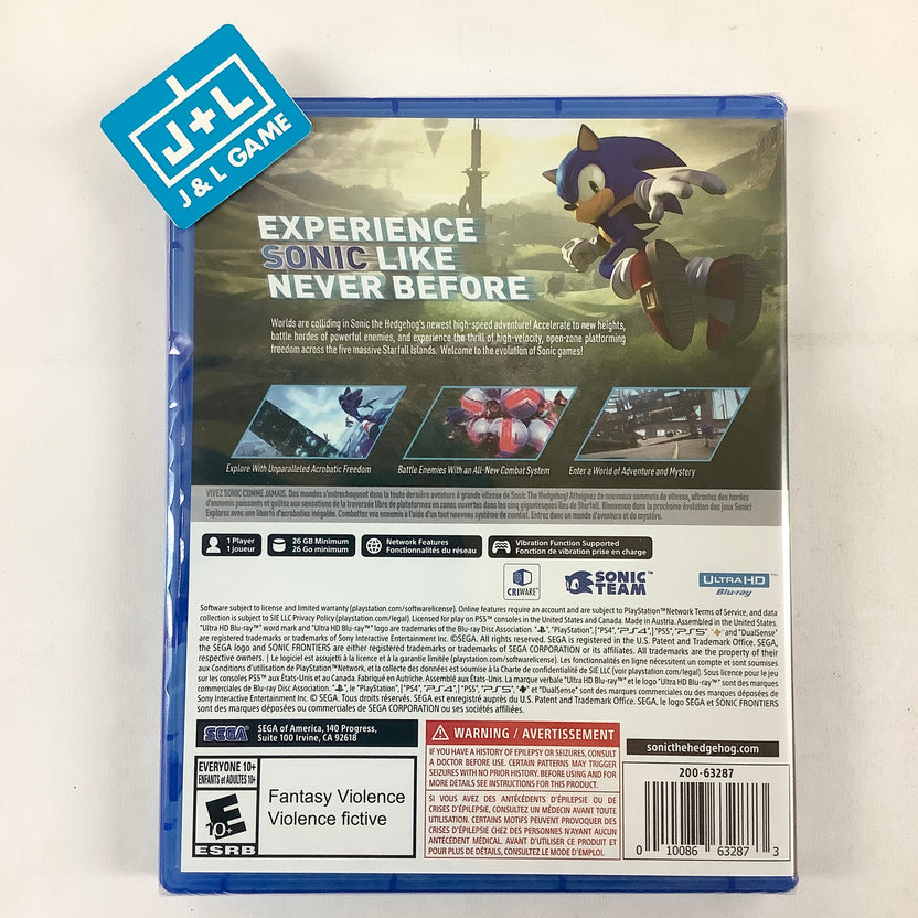 Sonic Frontiers - (PS5) PlayStation 5 | J&L Game