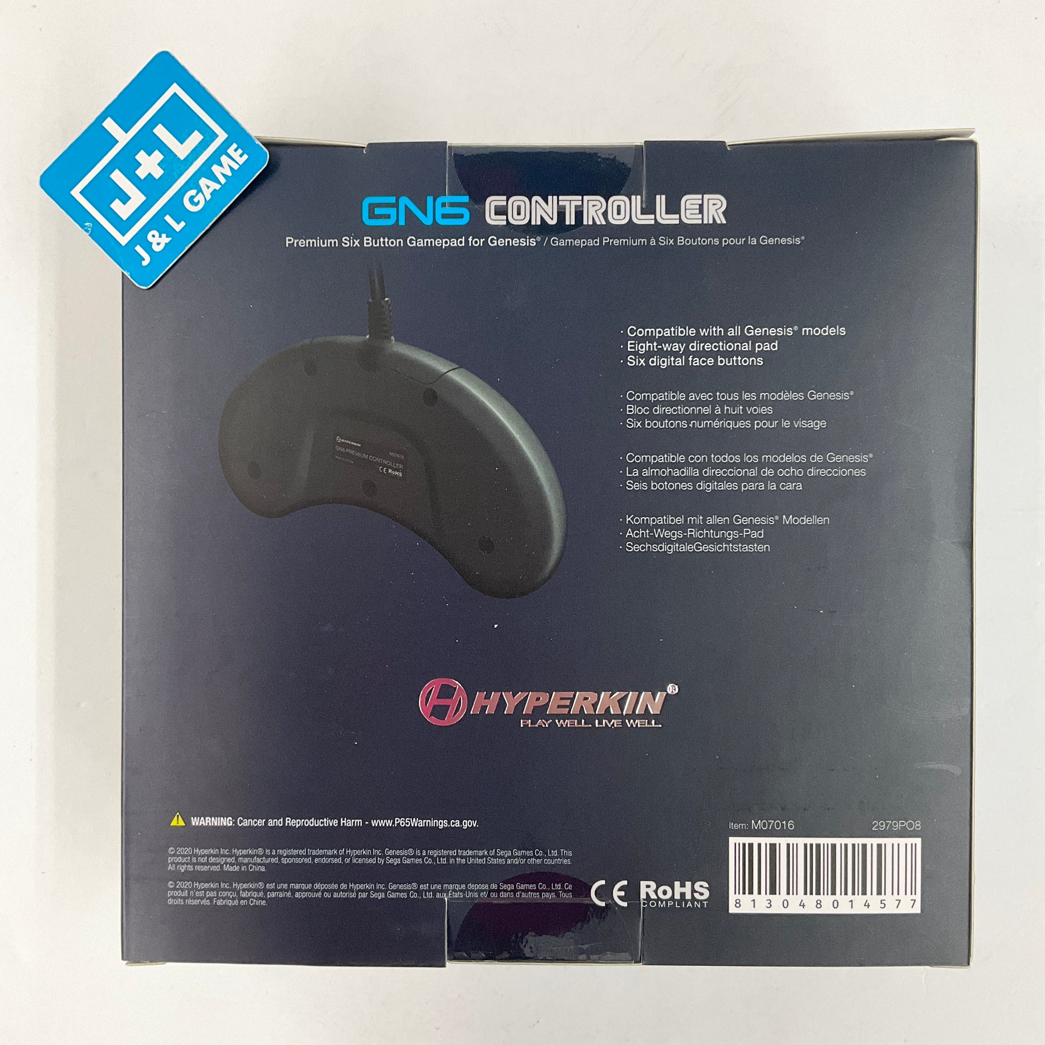 Hyperkin Sega Genesis GN6 Premium Controller - Sega Genesis – J&L Video ...