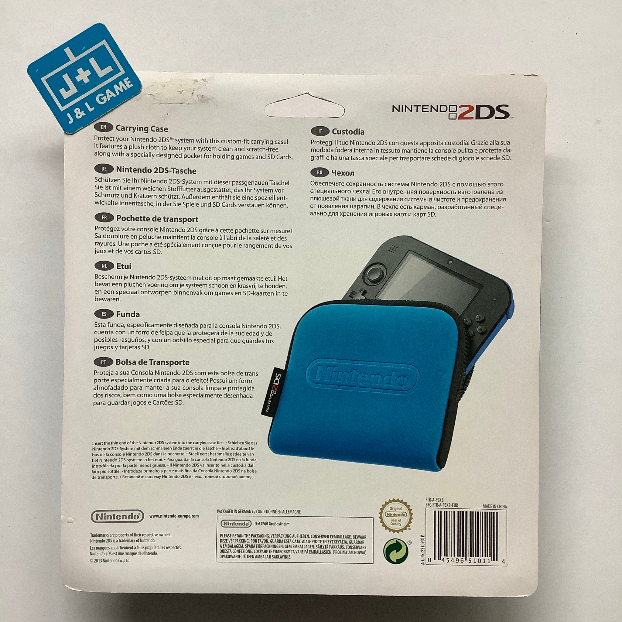 Nintendo 2DS Carrying Case ( Blue ) - (3DS) Nintendo 3DS – J&L Video ...