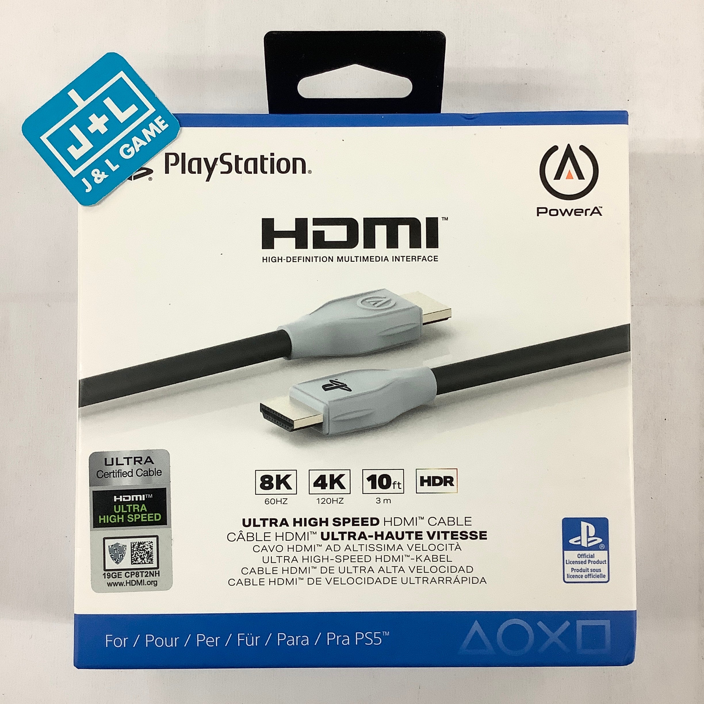 PowerA Ultra High Speed HDMI Cable - (PS5) PlayStation 5 | J&L Game