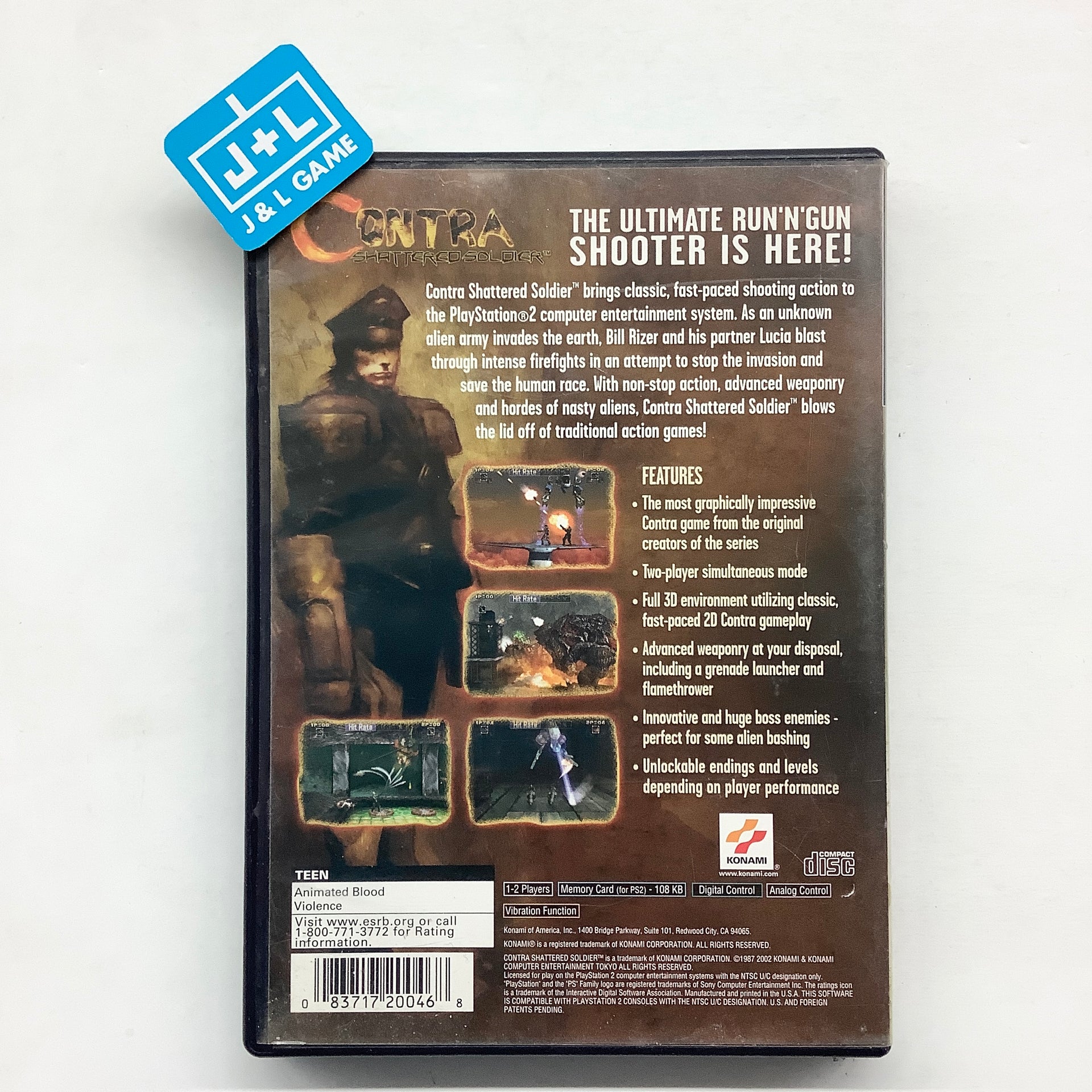 Contra: Shattered Soldier - (PS2) PlayStation 2 [Pre-Owned] | J&L Game