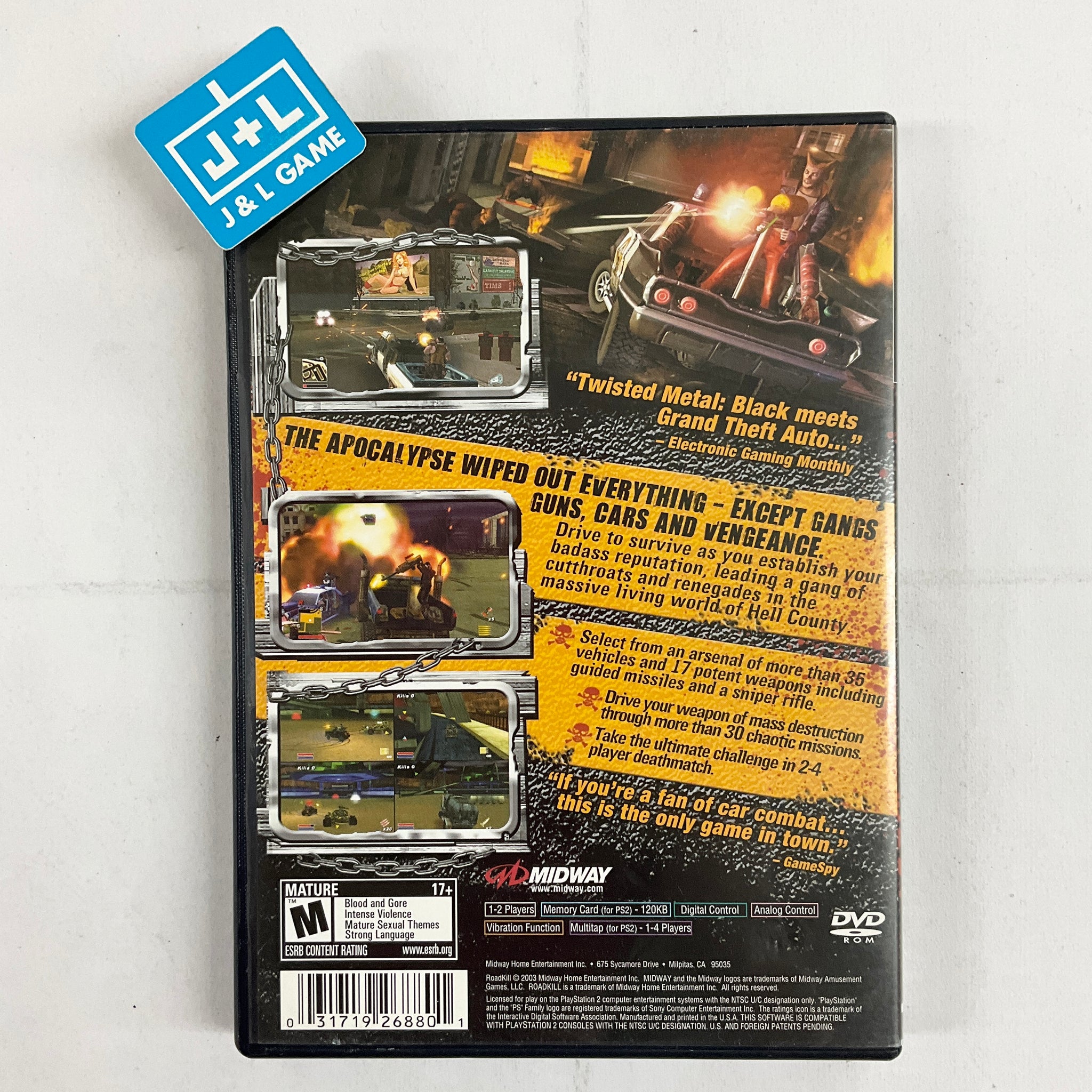 RoadKill - (PS2) PlayStation 2 [Pre-Owned] – J&L Video Games New York City