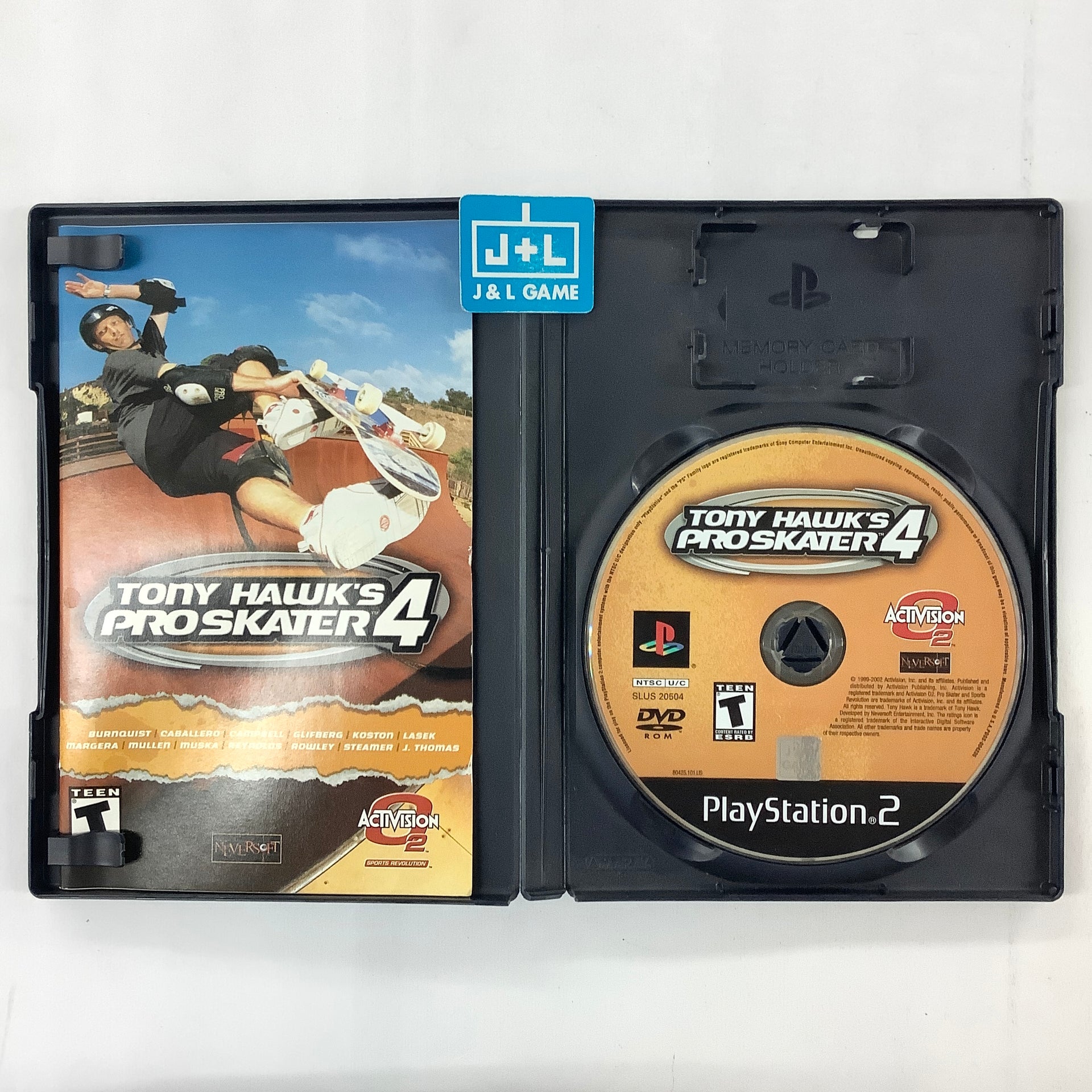 Tony Hawk's Pro Skater 4 - (PS2) PlayStation 2 [Pre-Owned] | J&L Game