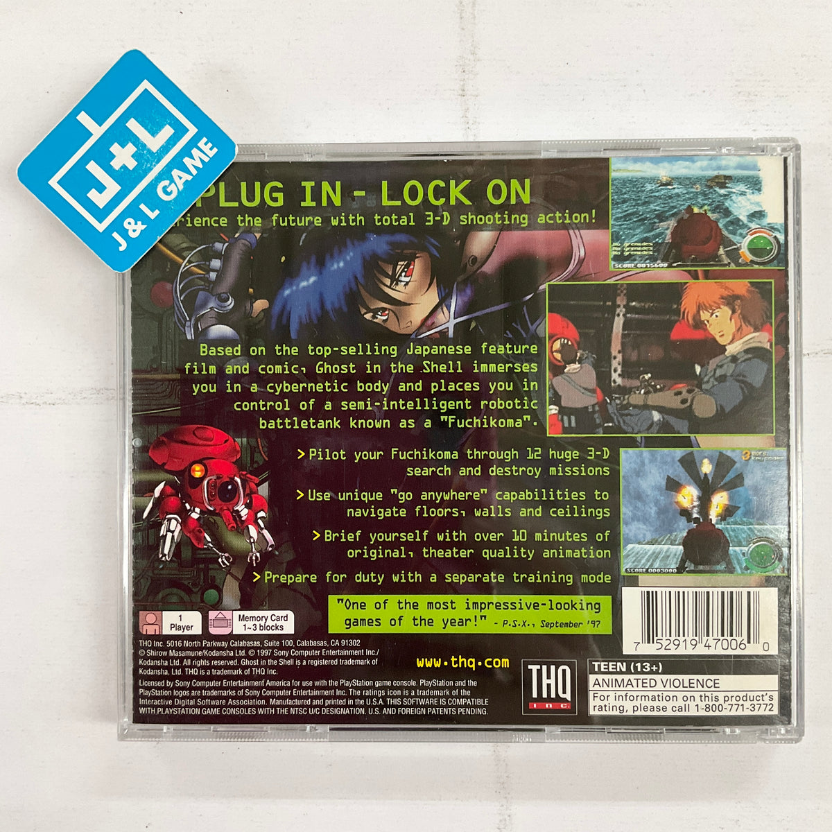 Ghost in the Shell - (PS1) PlayStation 1 [Pre-Owned] | J&L Game