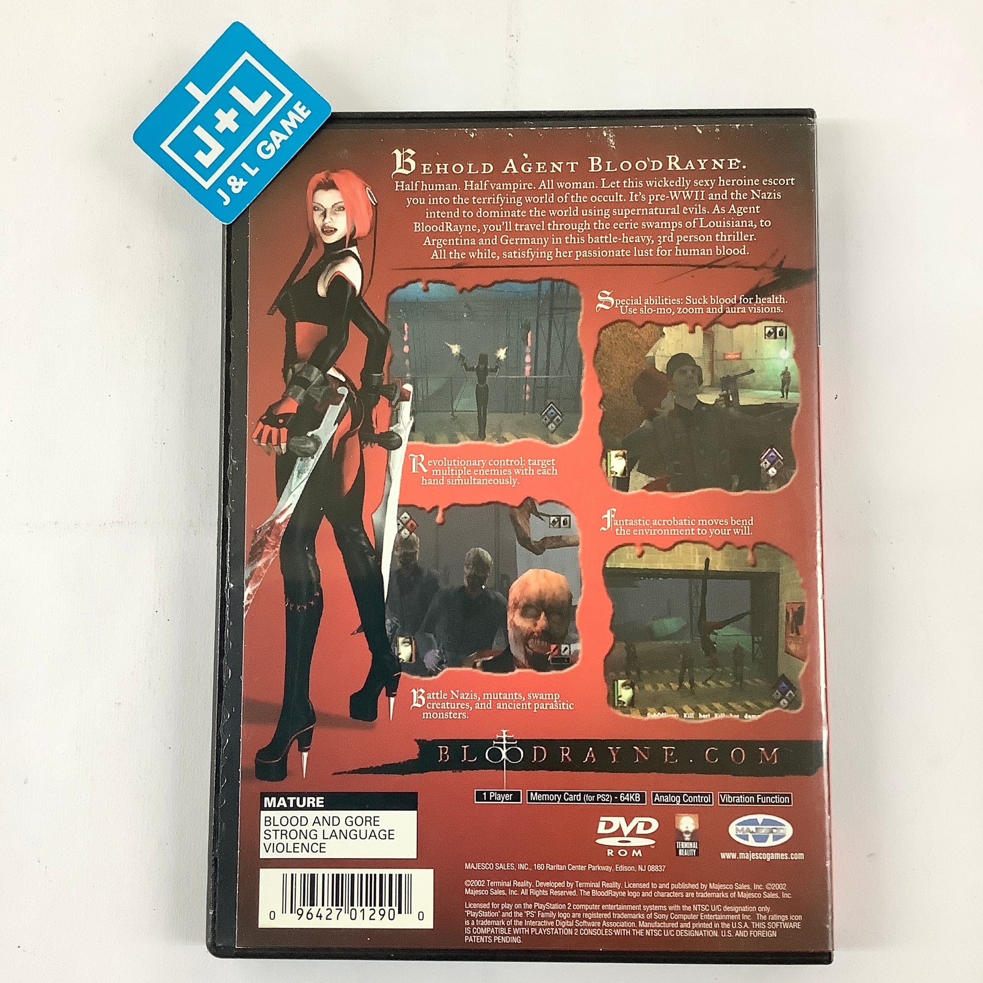 BloodRayne - (PS2) PlayStation 2 [Pre-Owned] | J&L Game