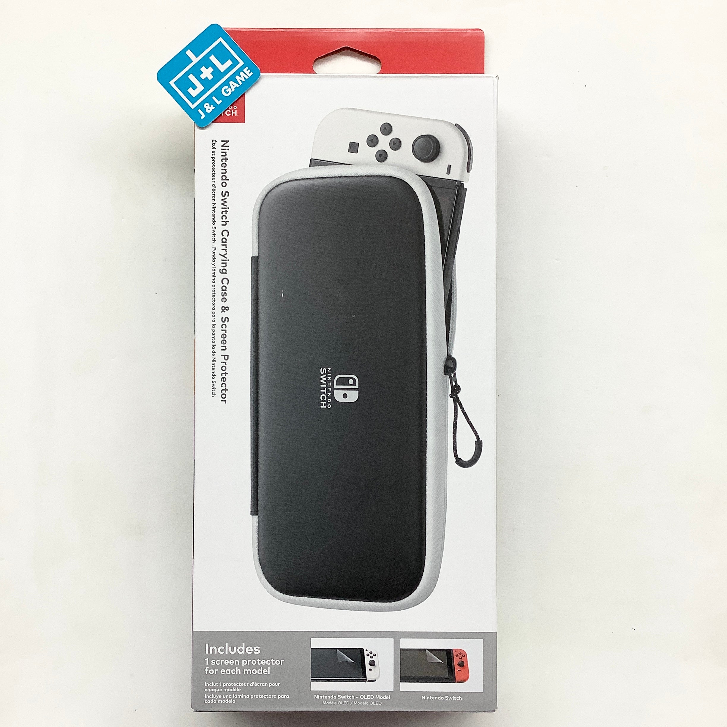 Nintendo Switch OLED Carrying Case & Screen Protector - (NSW) Nintendo ...