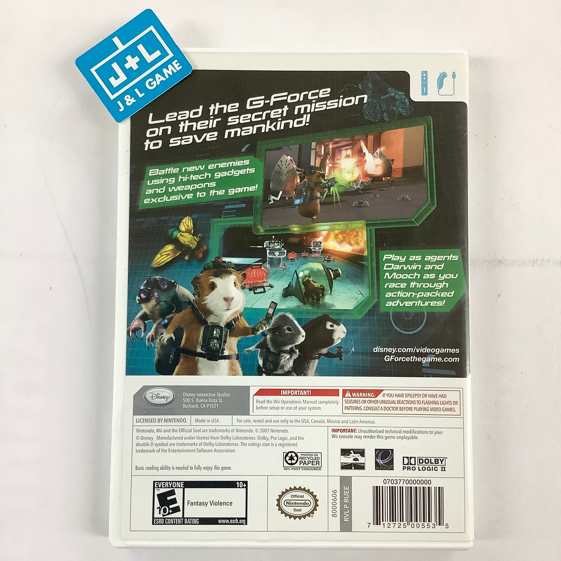 G-Force - Nintendo Wii [Pre-Owned] | J&L Game