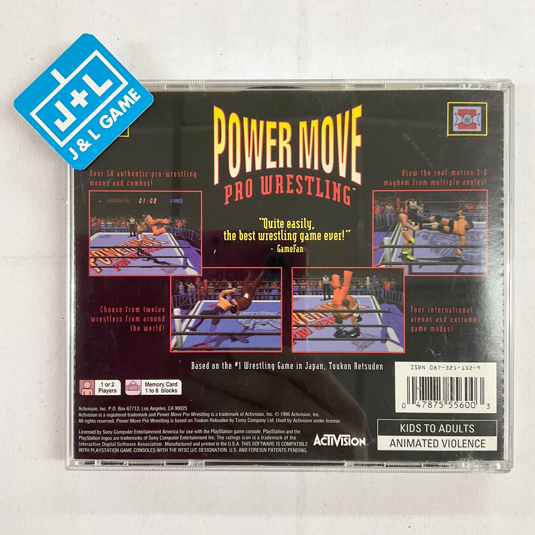 Power Move Pro Wrestling - (PS1) PlayStation 1 [Pre-Owned] – J&L Video ...