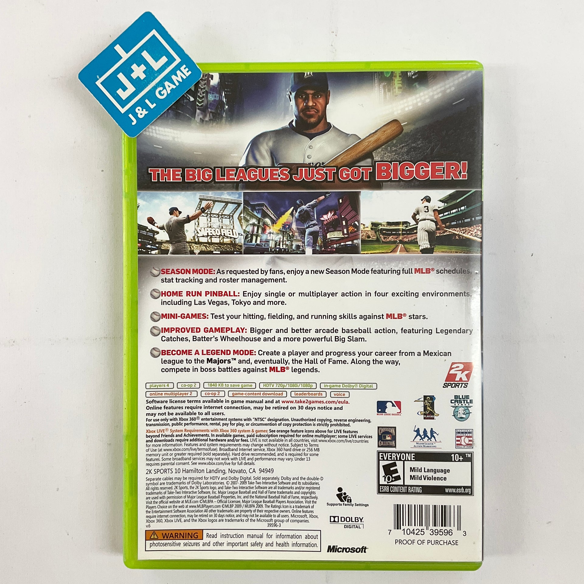 The Bigs 2 - Xbox 360 [Pre-Owned] | J&L Game