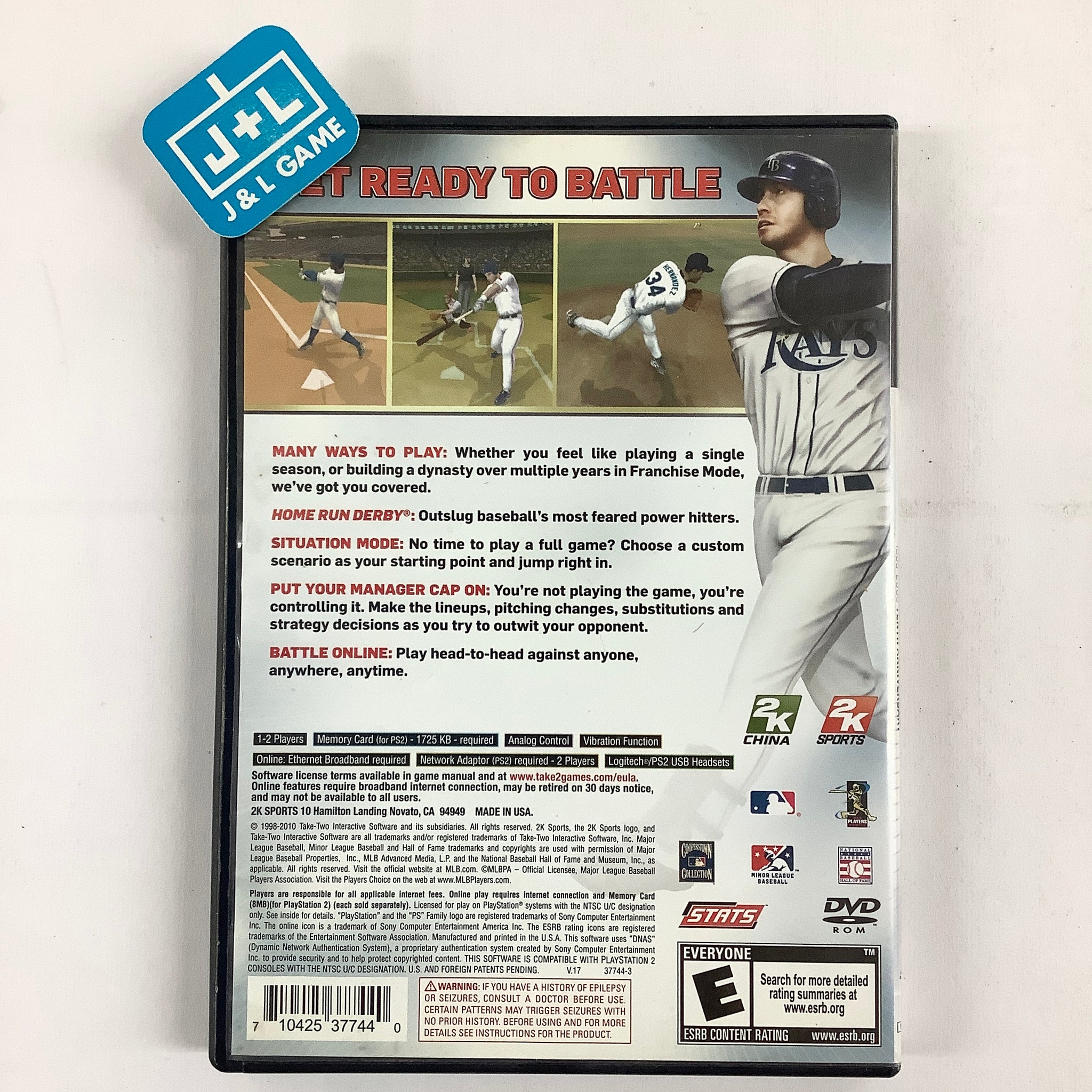 Major League Baseball 2K10 - (PS2) PlayStation 2 [Pre-Owned] – J&L ...