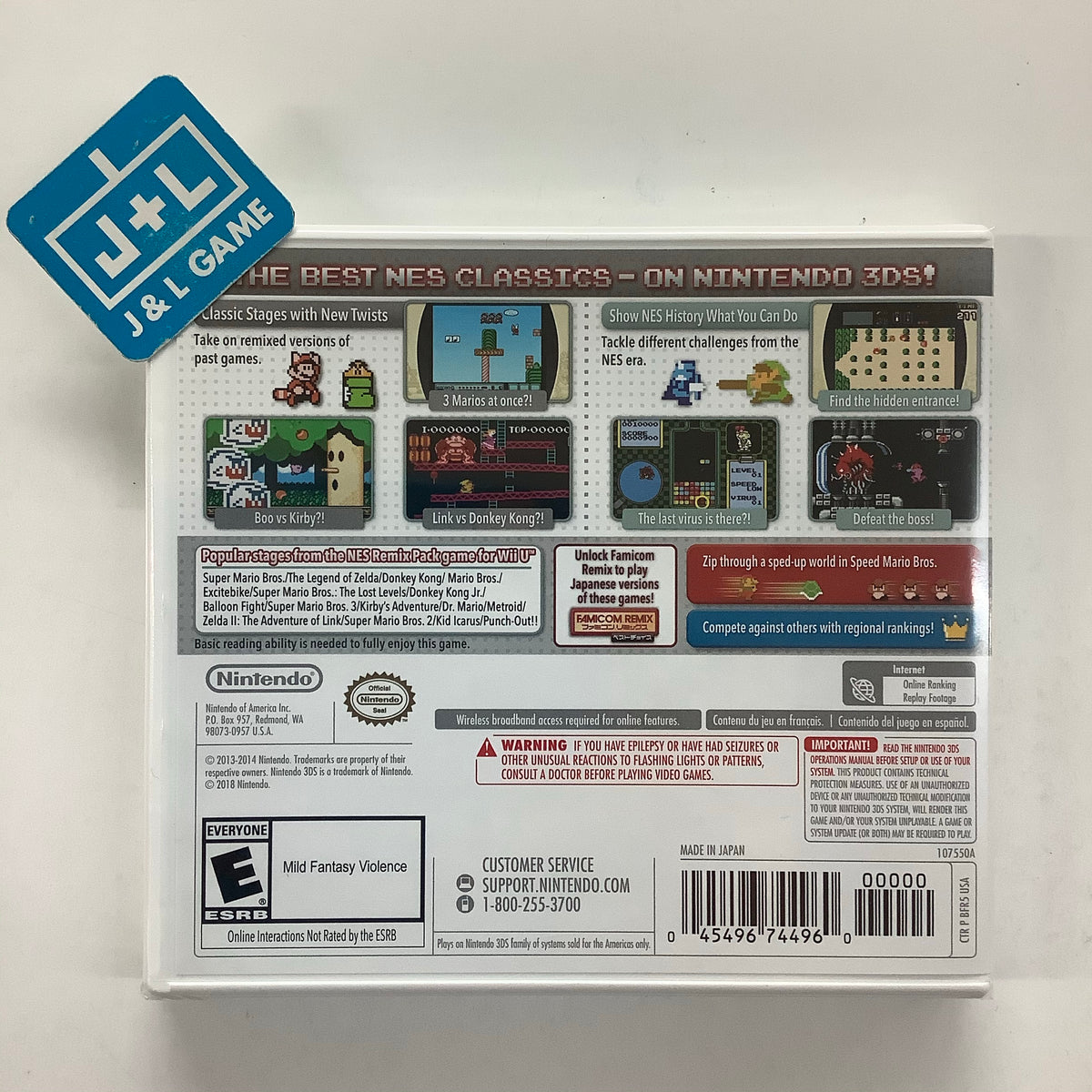 Ultimate NES Remix (Nintendo Selects) - Nintendo 3DS | J&L Game