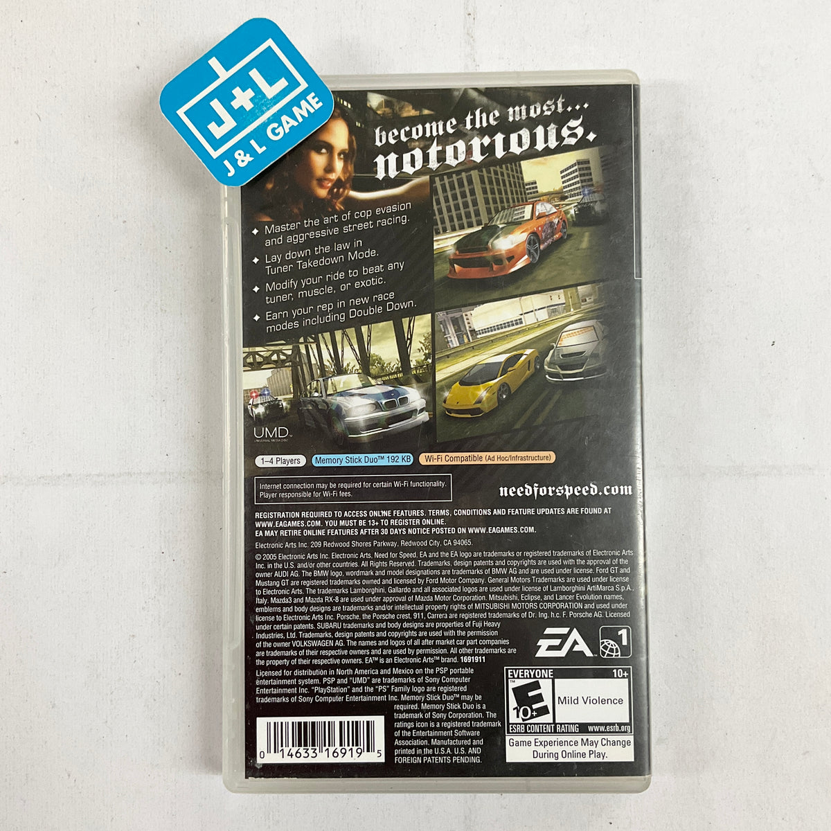 Need for Speed Most Wanted 5-1-0 - SONY PSP [Pre-Owned] | J&L Game