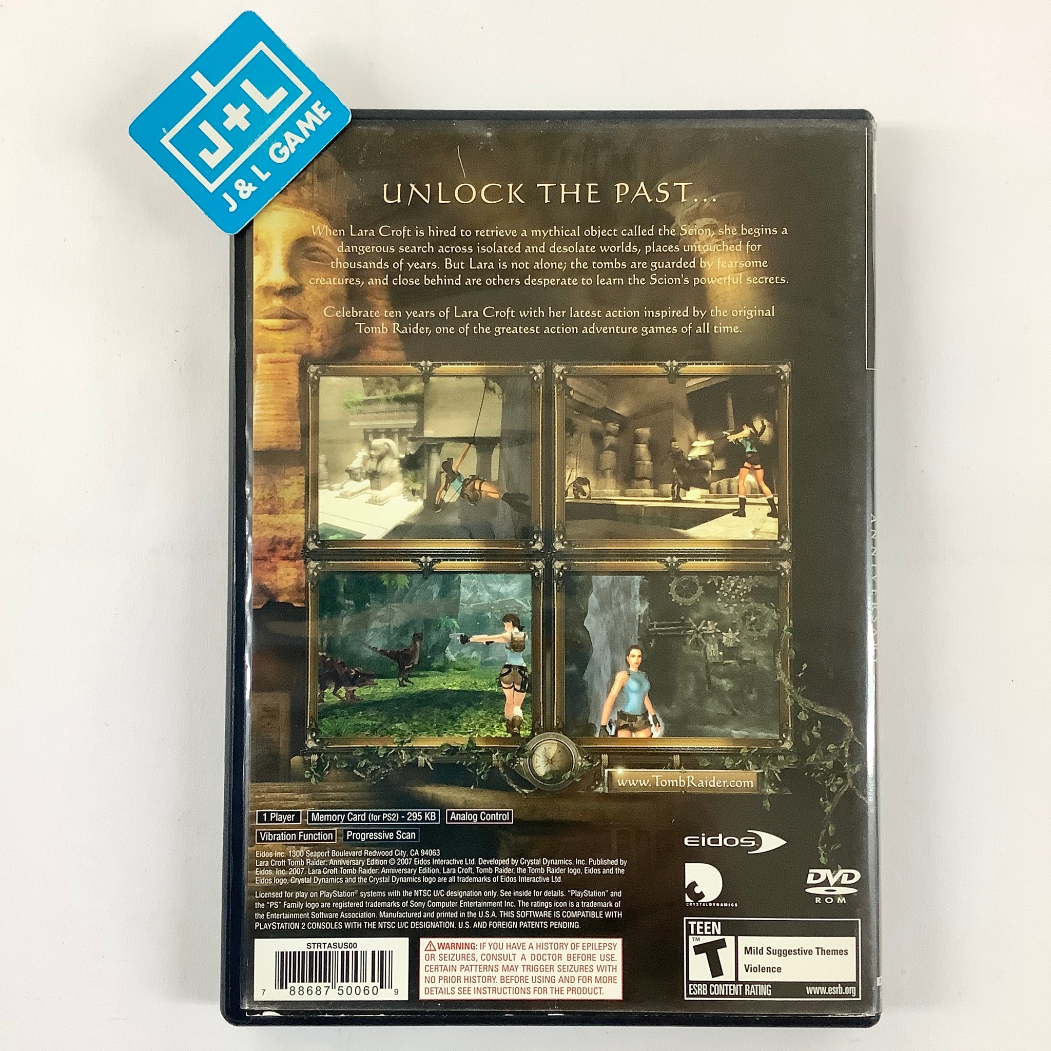Tomb Raider: Anniversary - (PS2) PlayStation 2 [Pre-Owned] – J&L Video ...