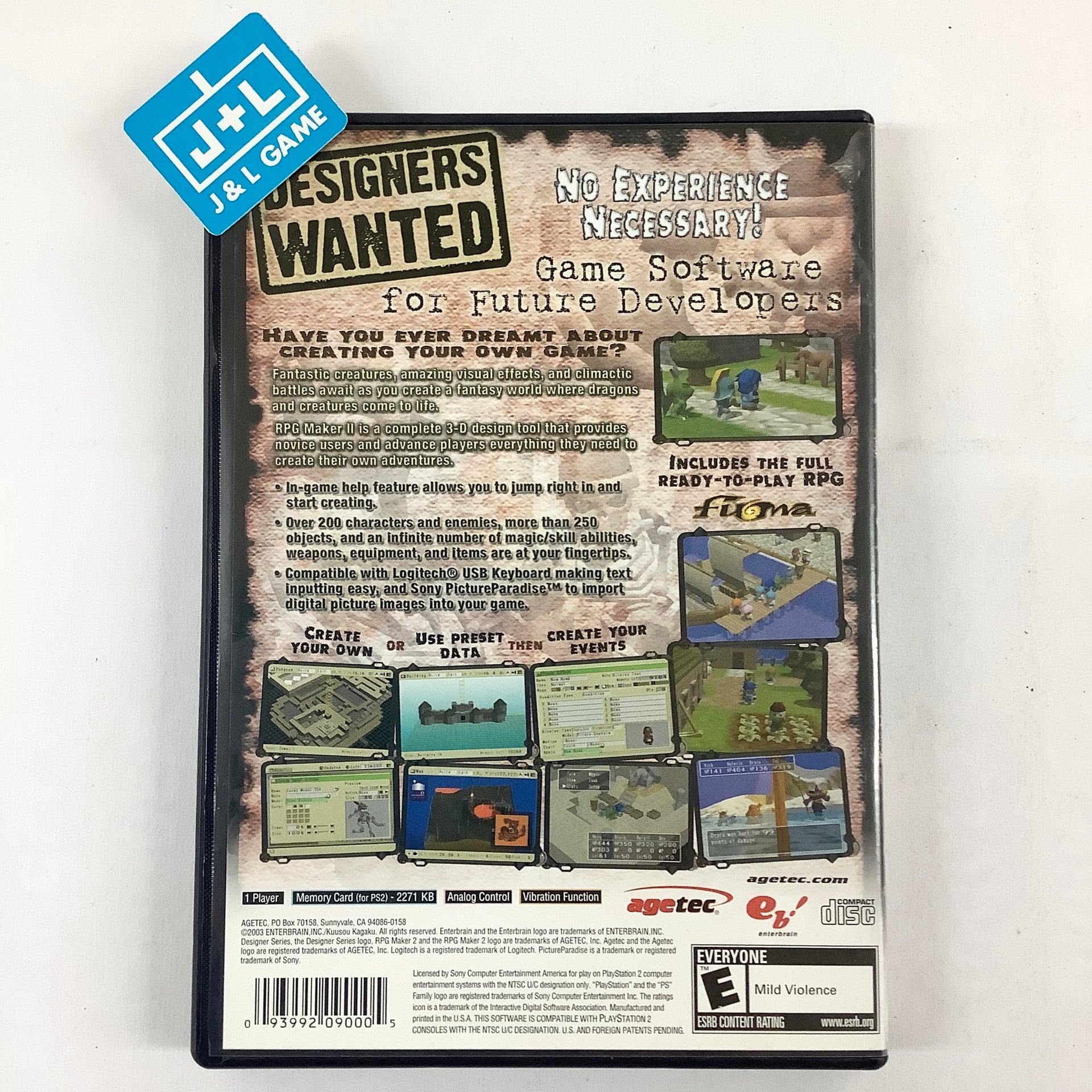 RPG Maker II - (PS2) PlayStation 2 [Pre-Owned] | J&L Game