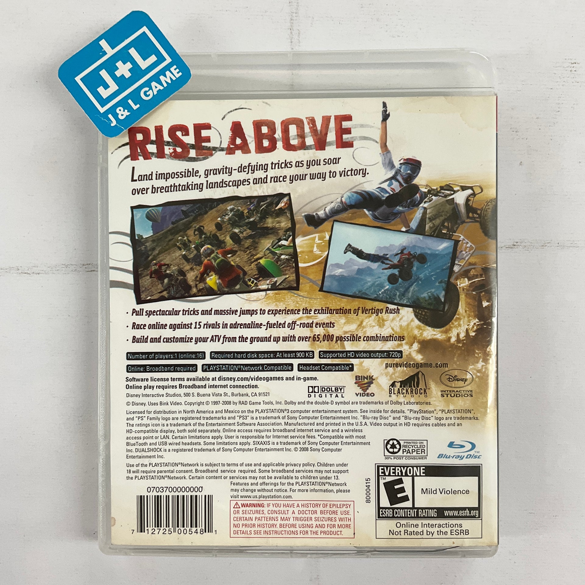 Pure - (PS3) PlayStation 3 [Pre-Owned] | J&L Game