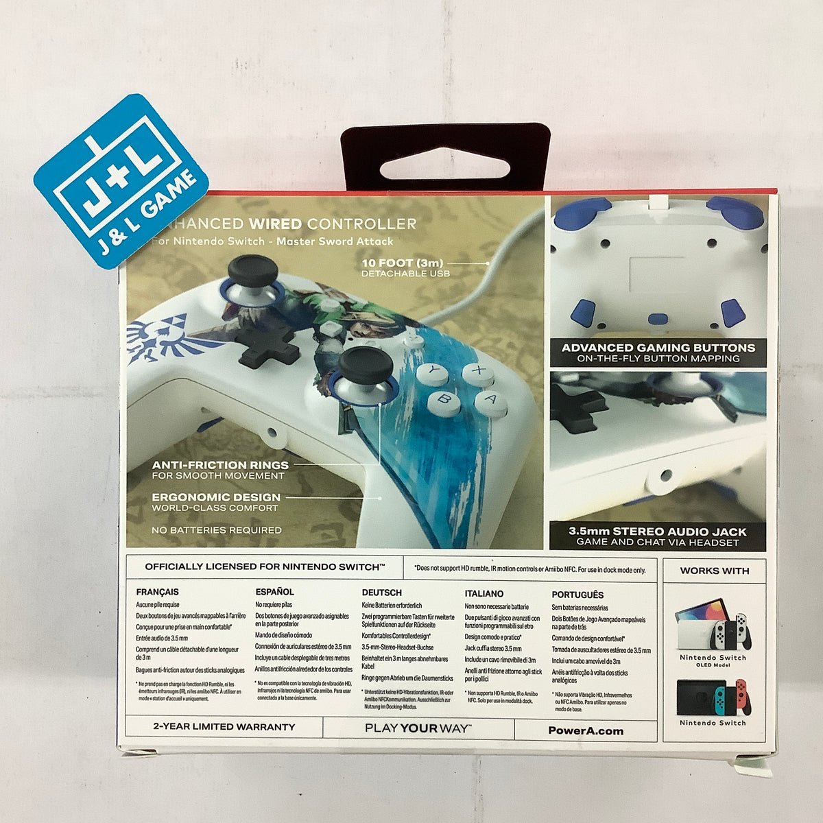 PowerA Enhanced Wired Controller (Master Sword Attack) - (NSW) Nintend ...