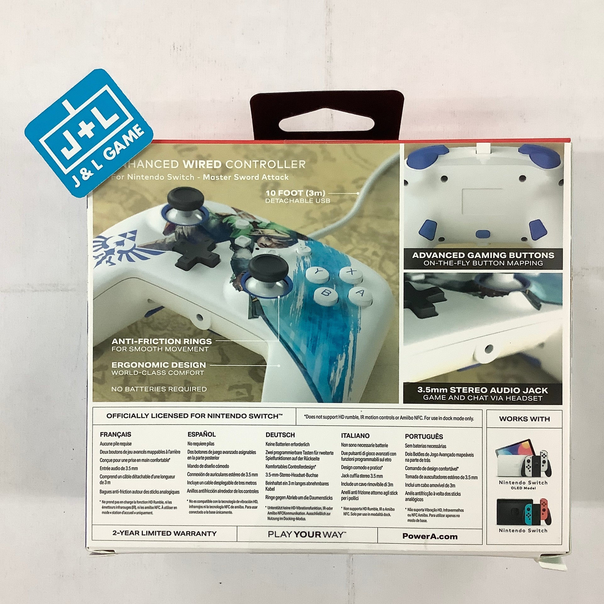 PowerA Enhanced Wired Controller (Master Sword Attack) - (NSW) Nintend ...