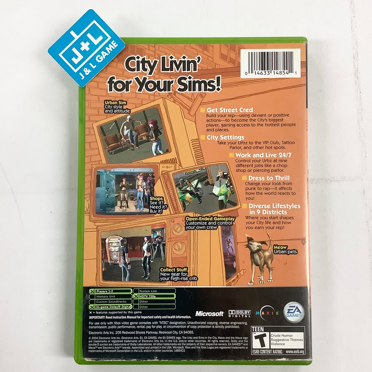 The Urbz: Sims in the City - (XB) Xbox [Pre-Owned] | J&L Game