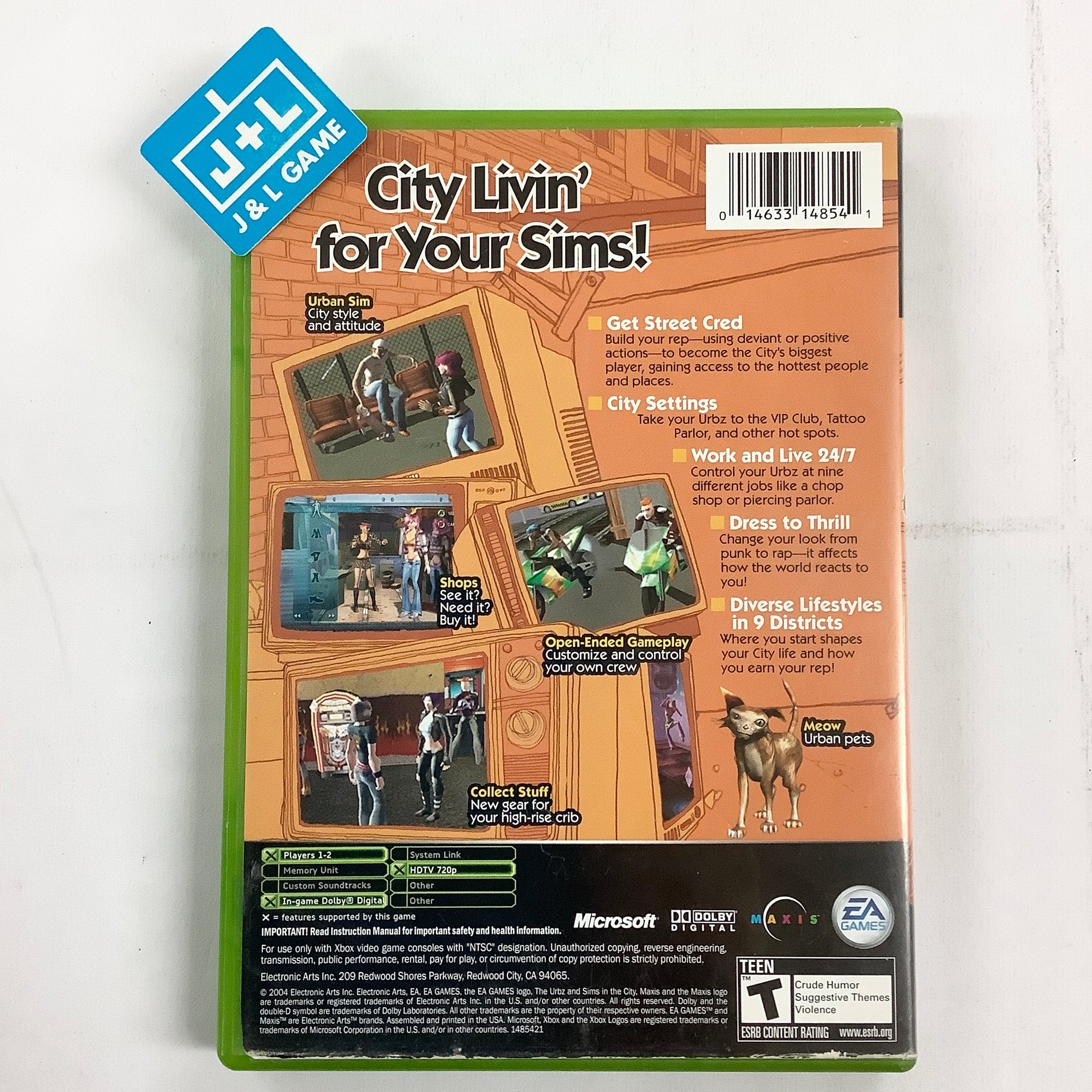 The Urbz: Sims in the City - (XB) Xbox [Pre-Owned] | J&L Game