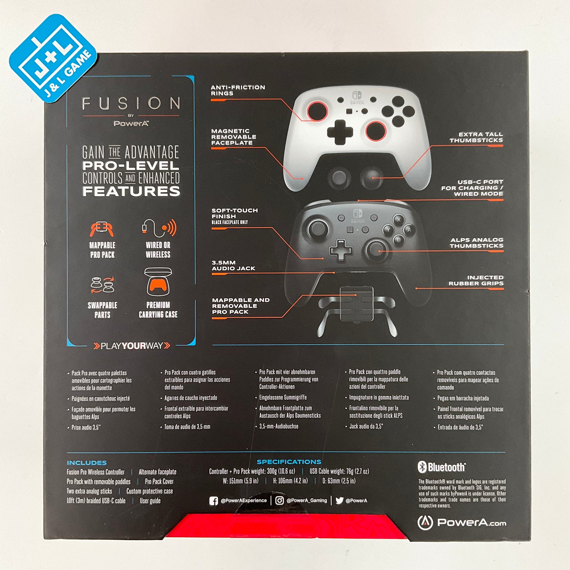 PowerA Fusion Pro Wireless Controller (White/Black) - (NSW) Nintendo S ...