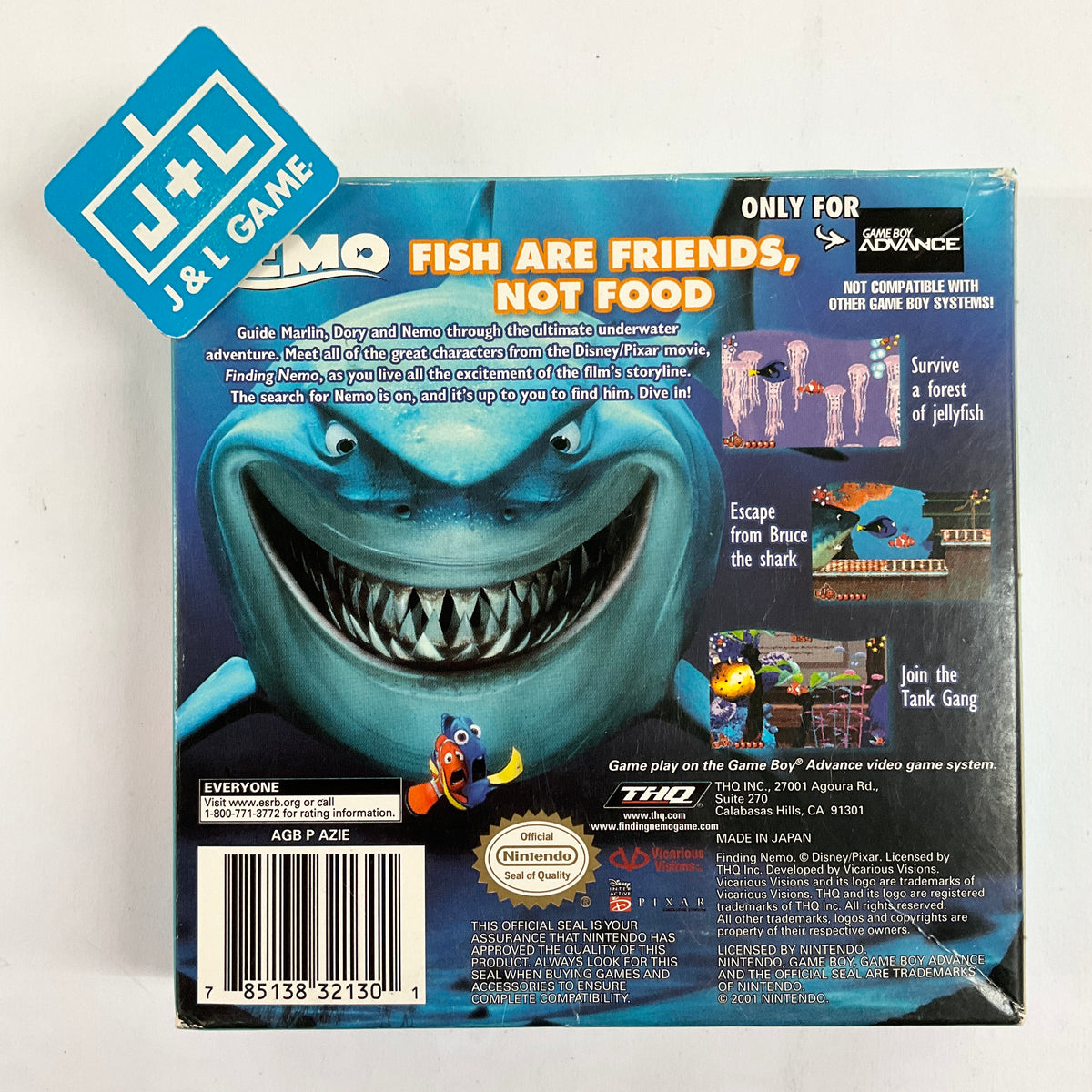 Disney/Pixar Finding Nemo - (GBA) Game Boy Advance [Pre-Owned] | J&L Game