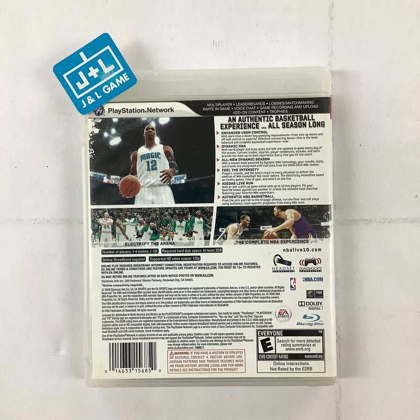 NBA Live 10 - (PS3) PlayStation 3 [Pre-Owned] | J&L Game