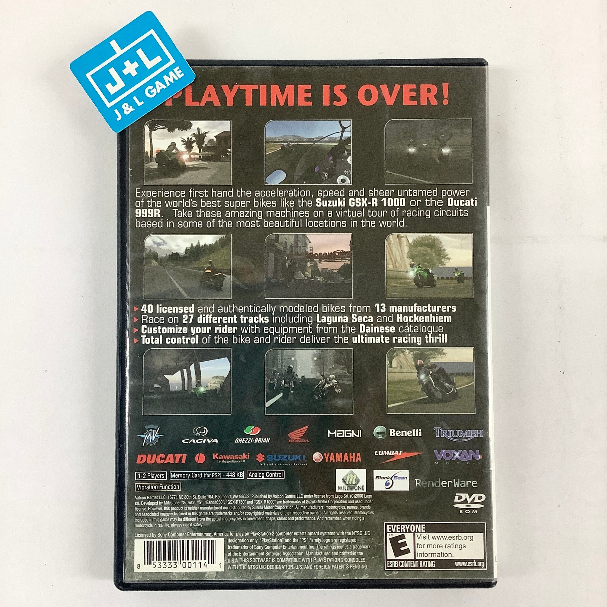 Suzuki Super-bikes II: Riding Challenge - (PS2) PlayStation 2 [Pre-Own ...