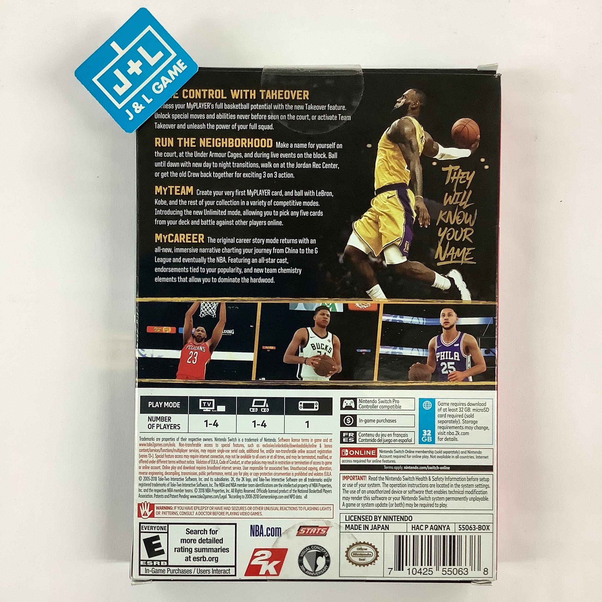 NBA 2K19 (20th Anniversary Edition) - (NSW) Nintendo Switch – J&L Video ...