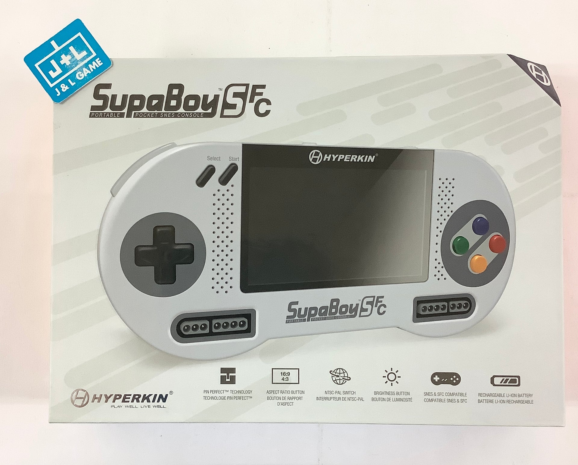 Hyperkin SupaBoy SFC Portable Pocket Console - (SNES) Super Nintendo ...