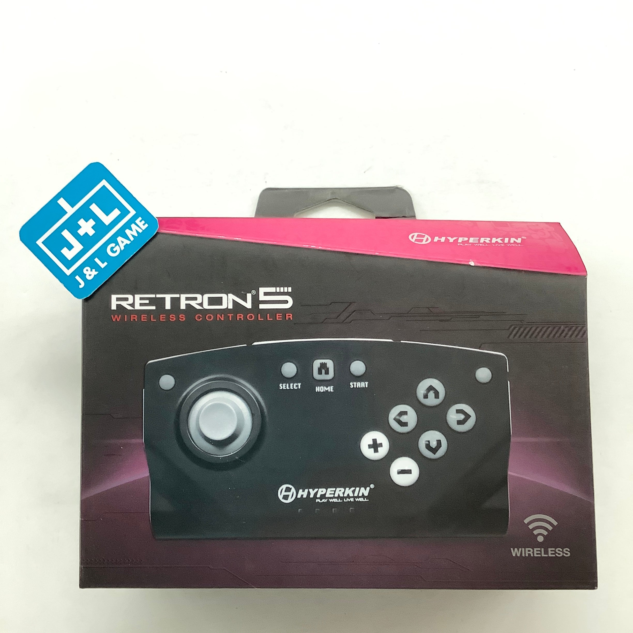 Hyperkin Retron 5 Wireless Controller (Black) - (SNES) Super Nintendo | J&L Game