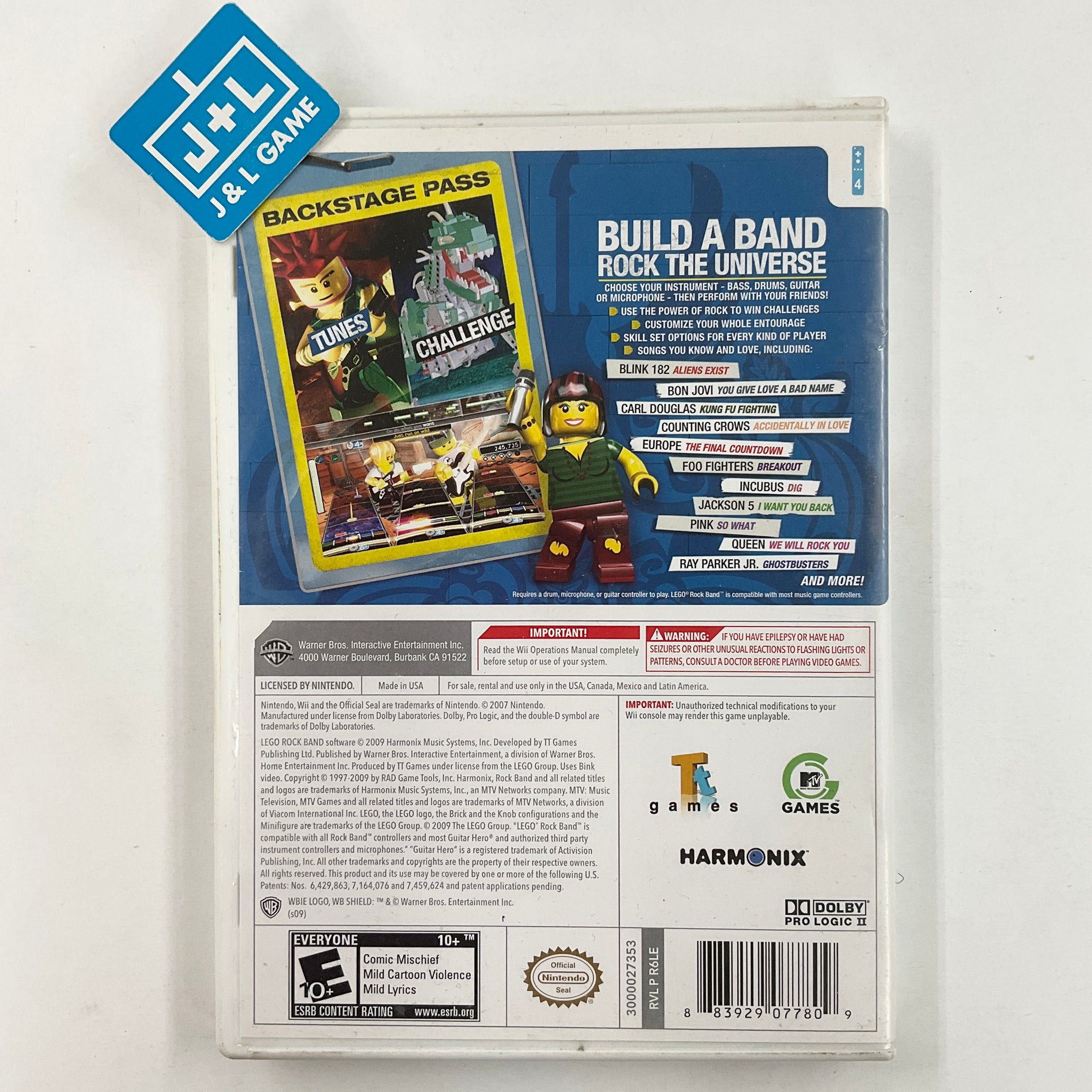 LEGO Rock Band - Nintendo Wii [Pre-Owned] – J&L Video Games New York City