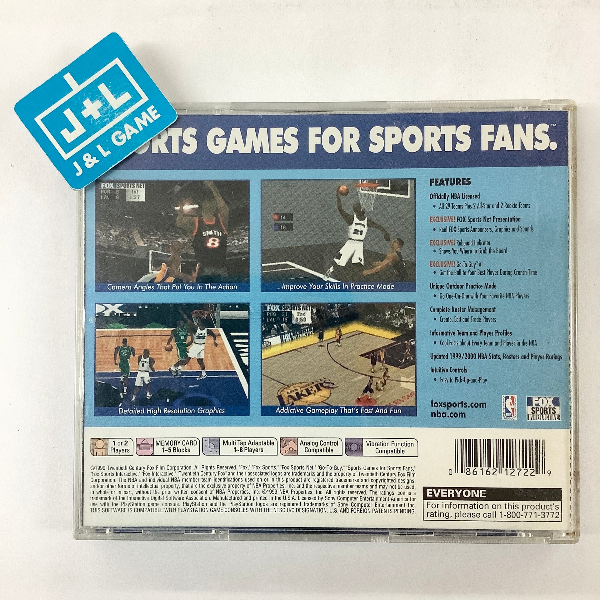 NBA Basketball 2000 - (PS1) PlayStation 1 [Pre-Owned] | J&L Game
